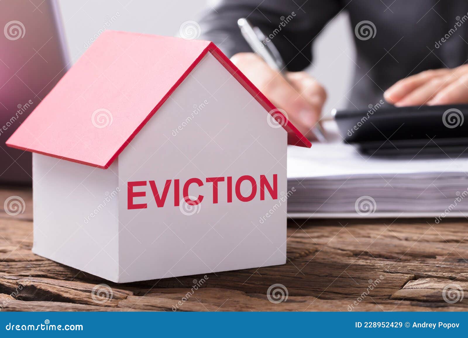 Home Eviction. Tenant Evicted from House Stock Image - Image of loan ...