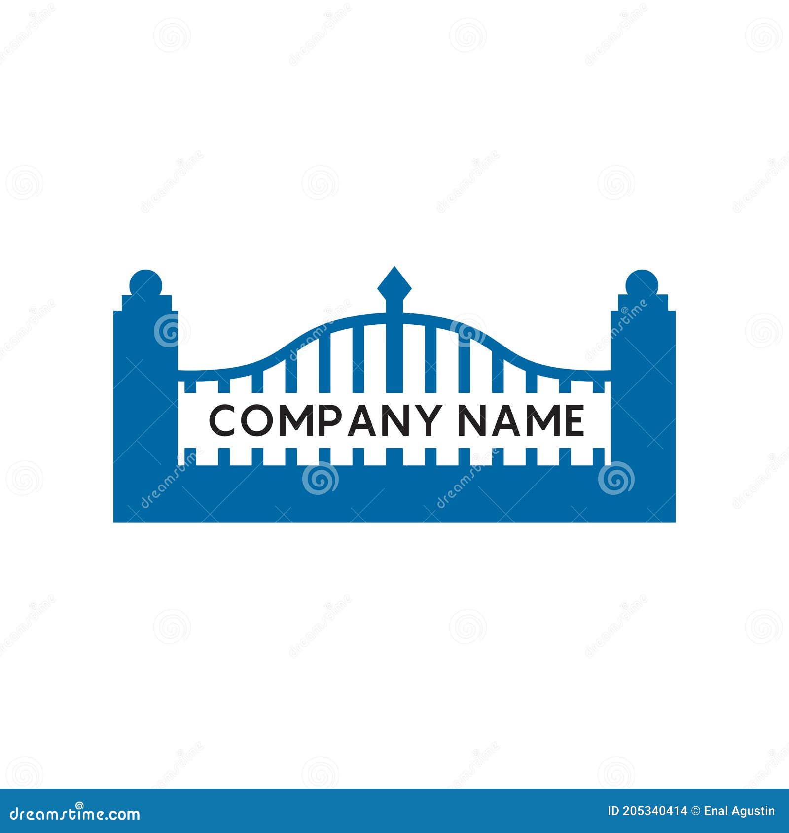 Home Fence Logo Design Template Stock Vector - Illustration of wooden ...
