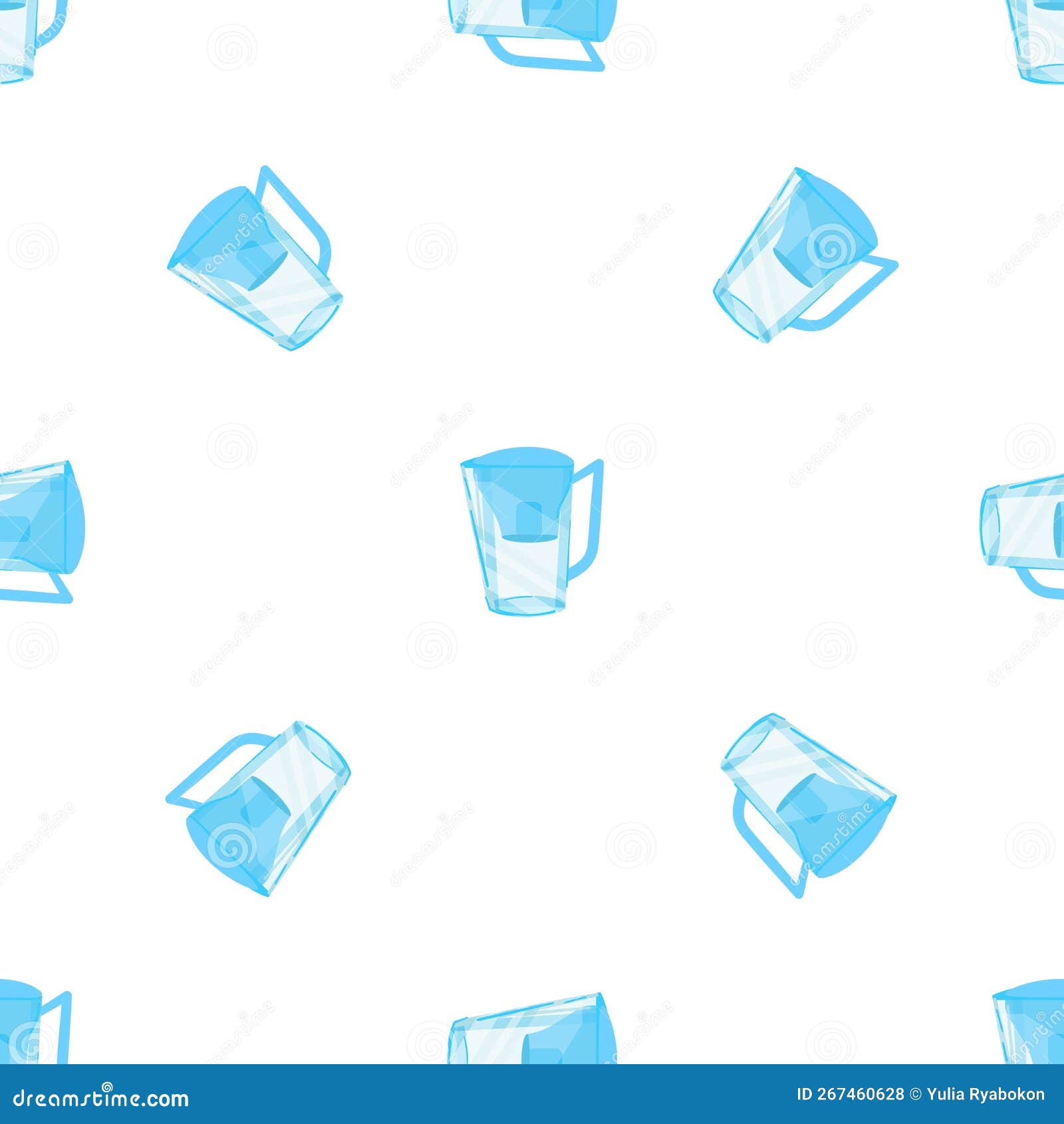 Home Filter Jug Pattern Seamless Vector Stock Vector - Illustration of ...