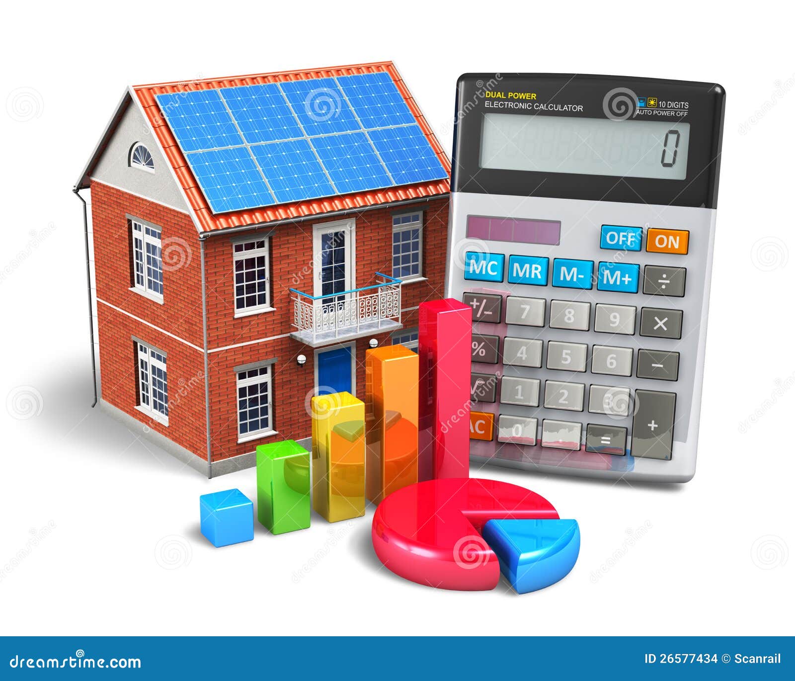 Home finances concept stock illustration. Illustration of credit - 26577434