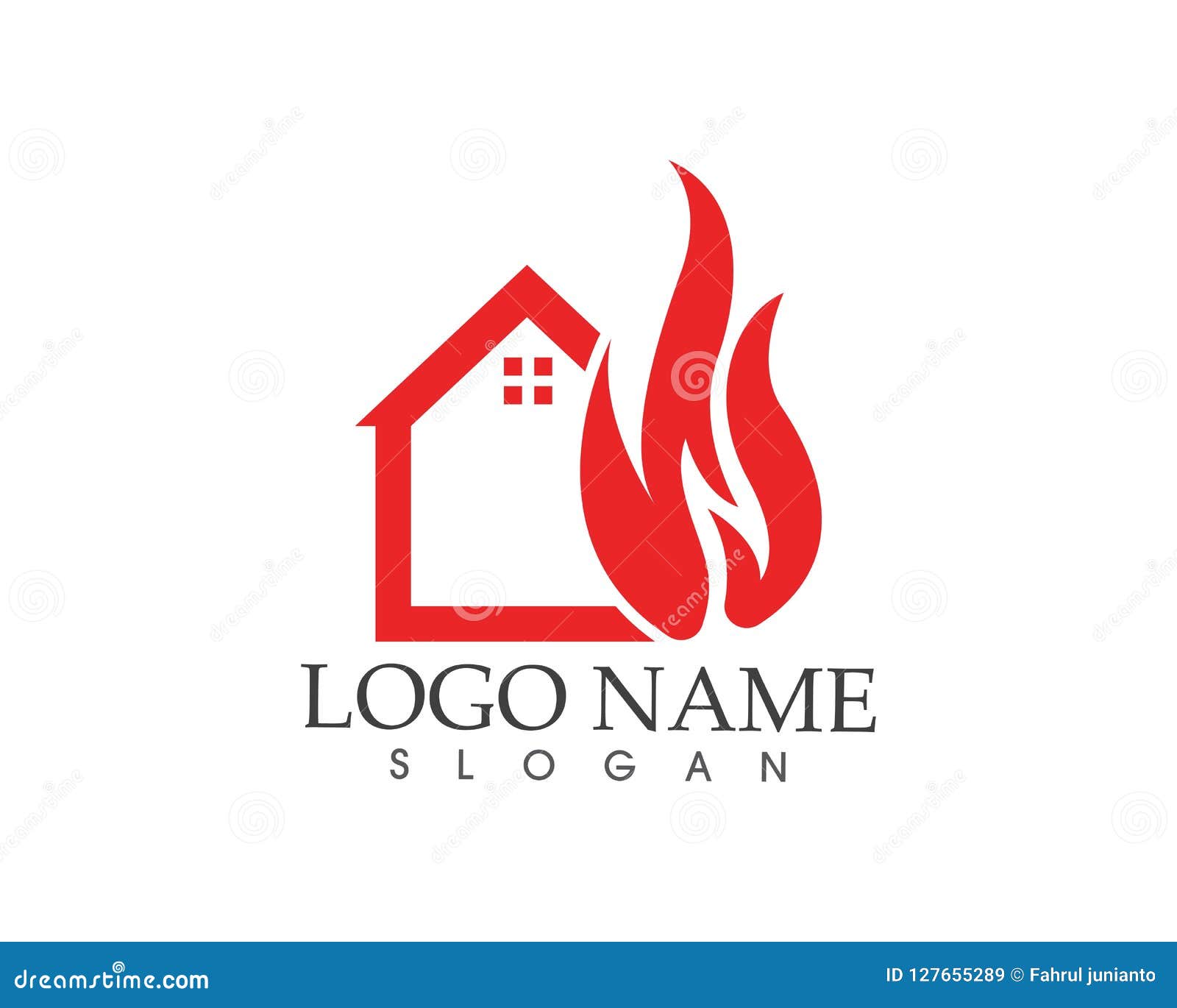 Home fire icon sign logo stock vector. Illustration of flammable ...