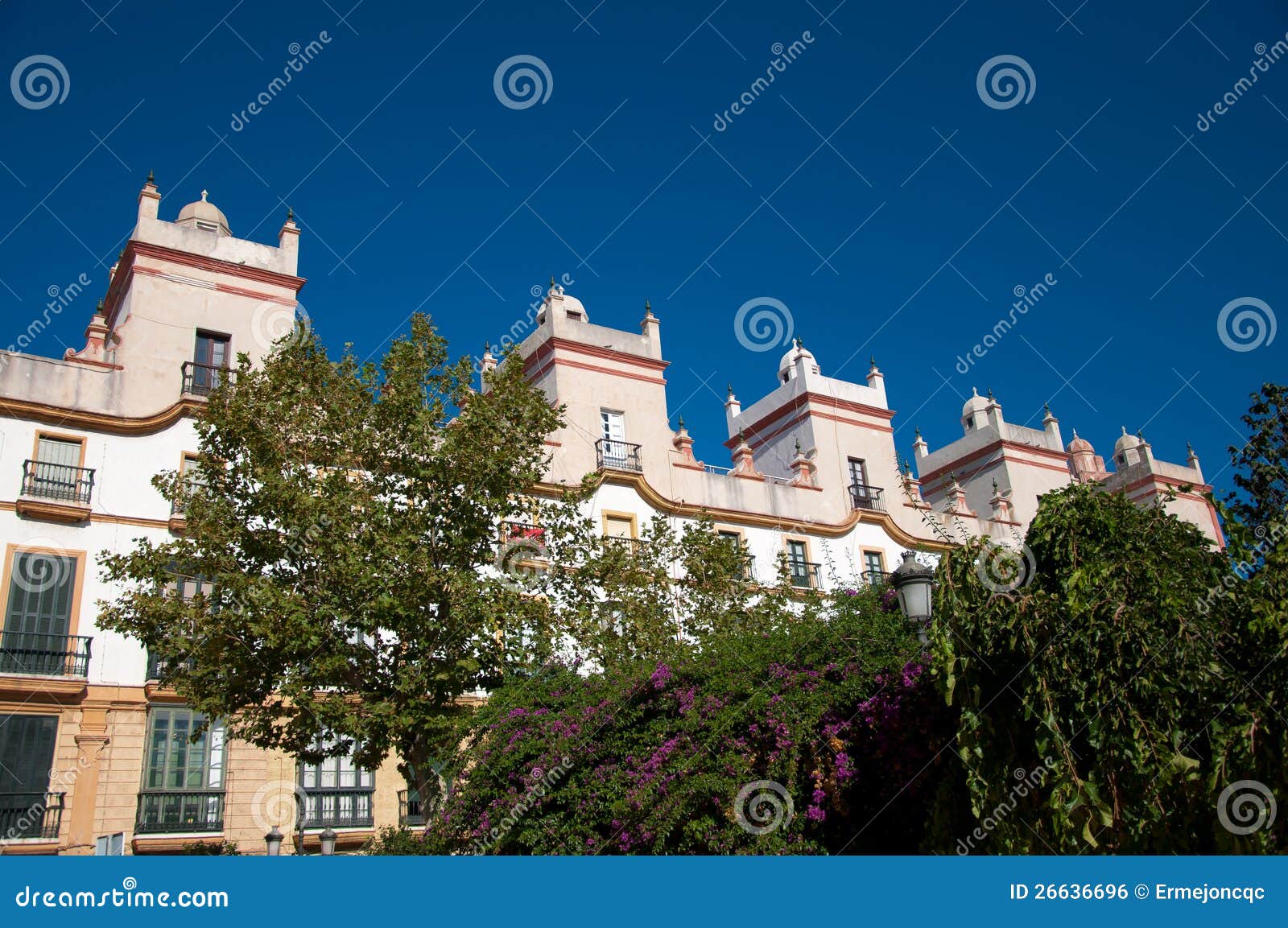 Home of the Five Towers, Spain Square Stock Photo - Image of home ...