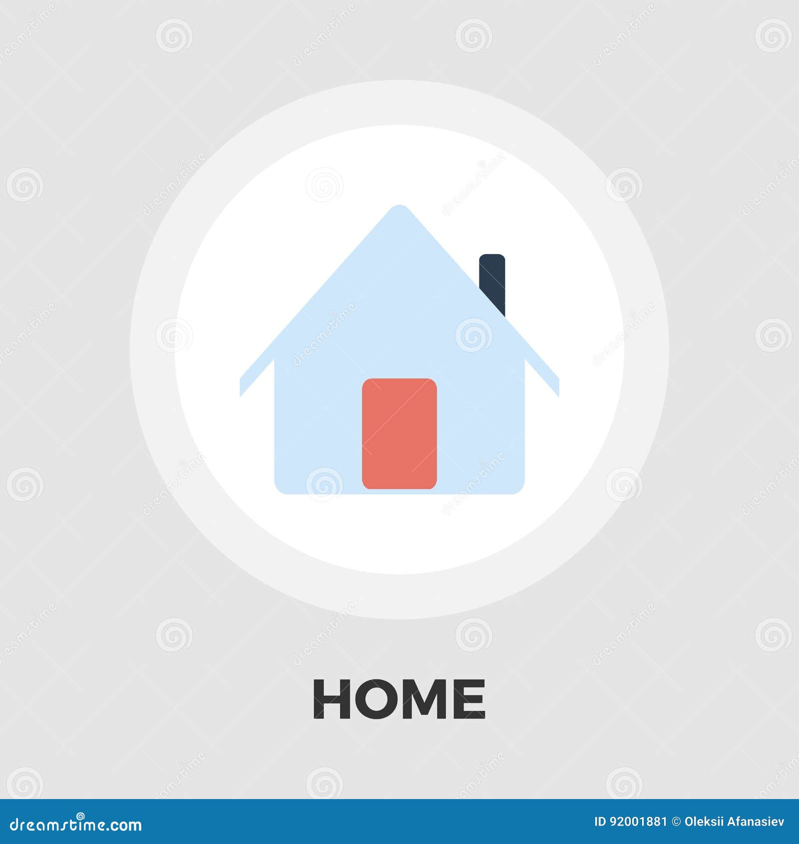 Home flat icon stock vector. Illustration of housing - 92001881