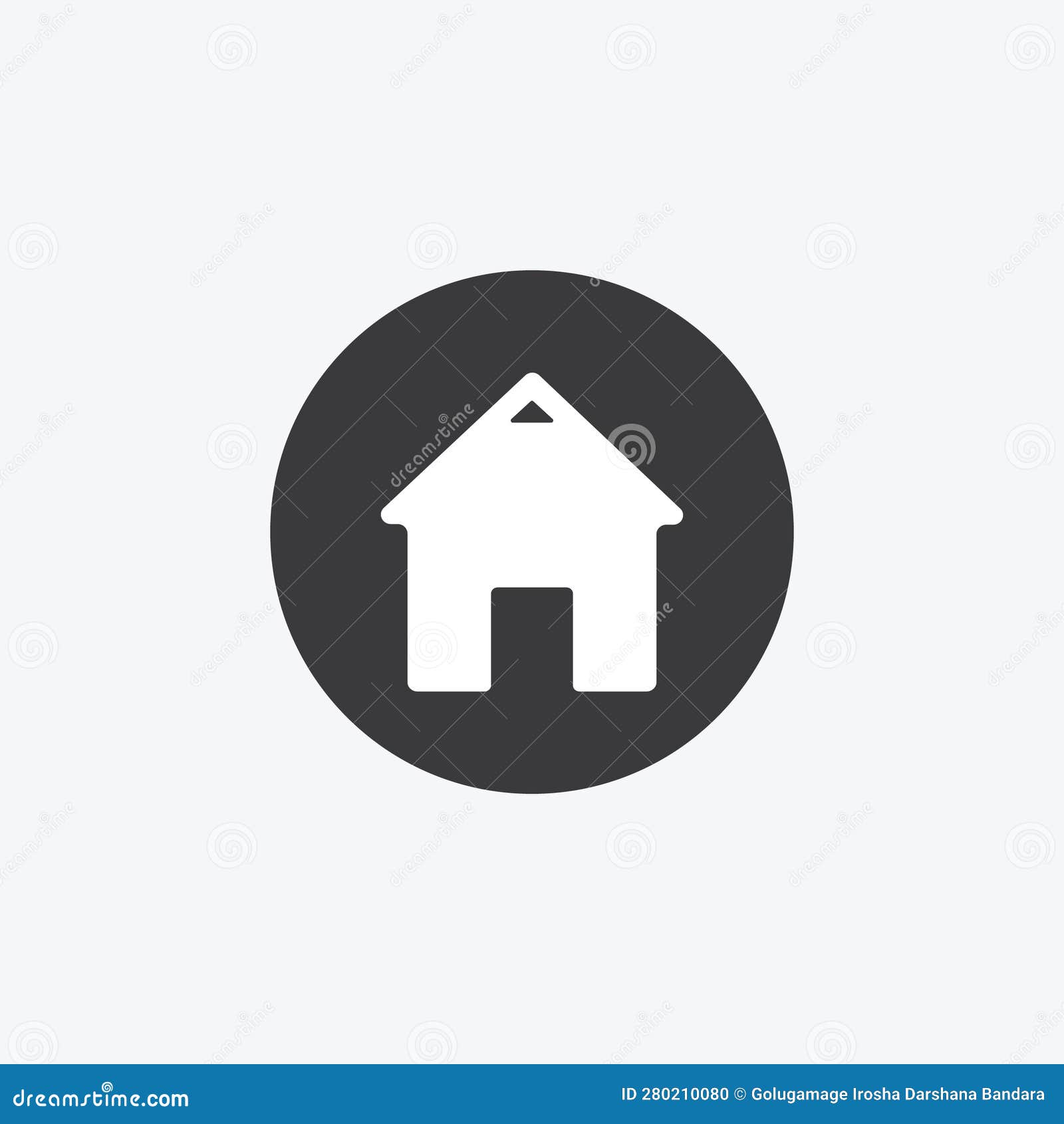 Home Flat Icon. Vector Illustrator Eps.10 Stock Vector - Illustration ...