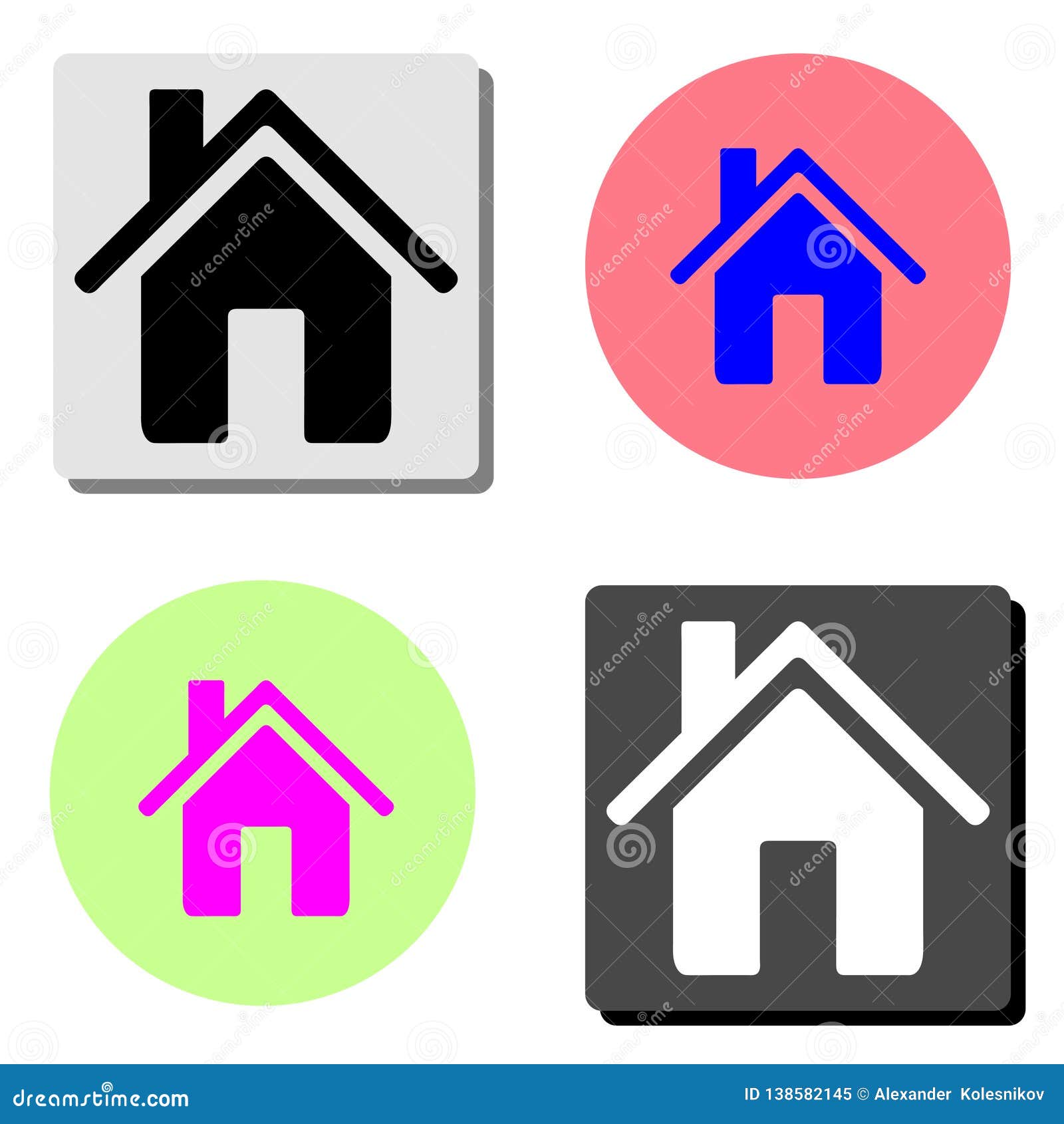 Home. flat vector icon stock vector. Illustration of flat - 138582145