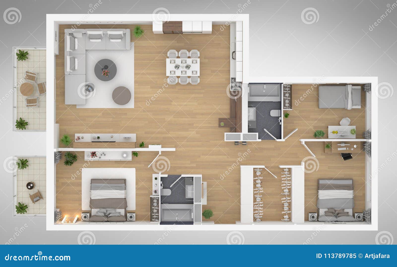 Living Top View House 3d Stock Photos - Free & Royalty-Free Stock ...