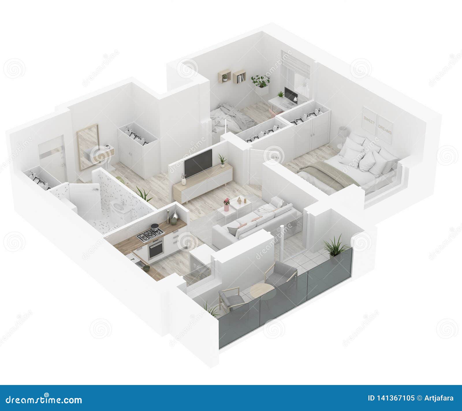 Home Floor Plan Top View. Apartment Interior Isolated on White ...