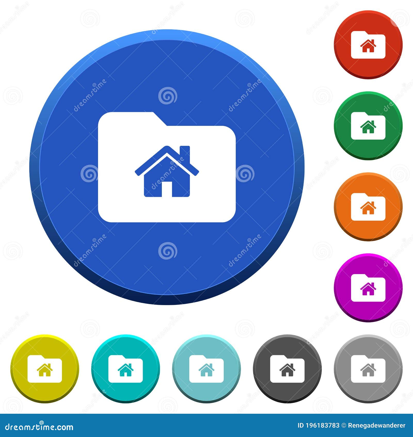 Home Folder Icon Or Symbol Royalty-Free Illustration | CartoonDealer ...