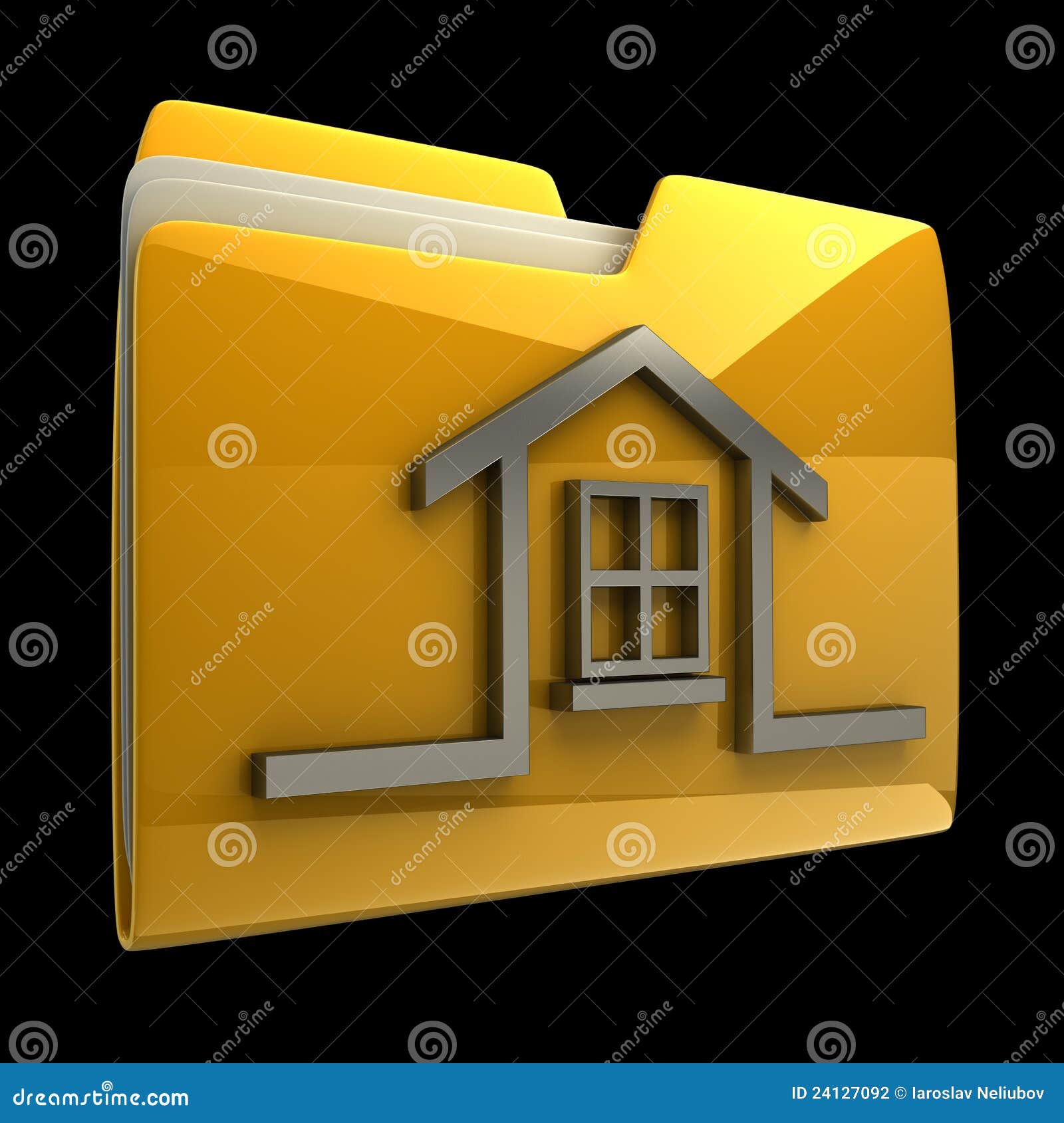 Home Folder Line Icon. Folder Favorites Vector Illustration Isolated On ...