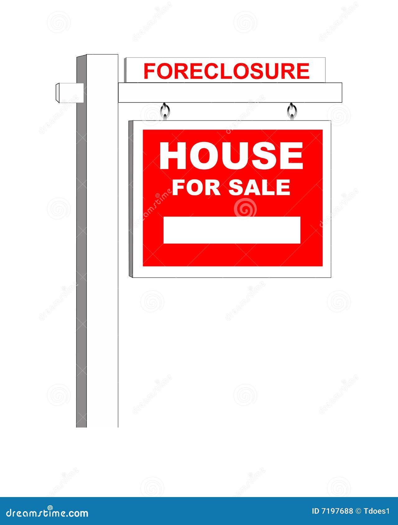 Home foreclosure sign stock vector. Illustration of economy - 7197688