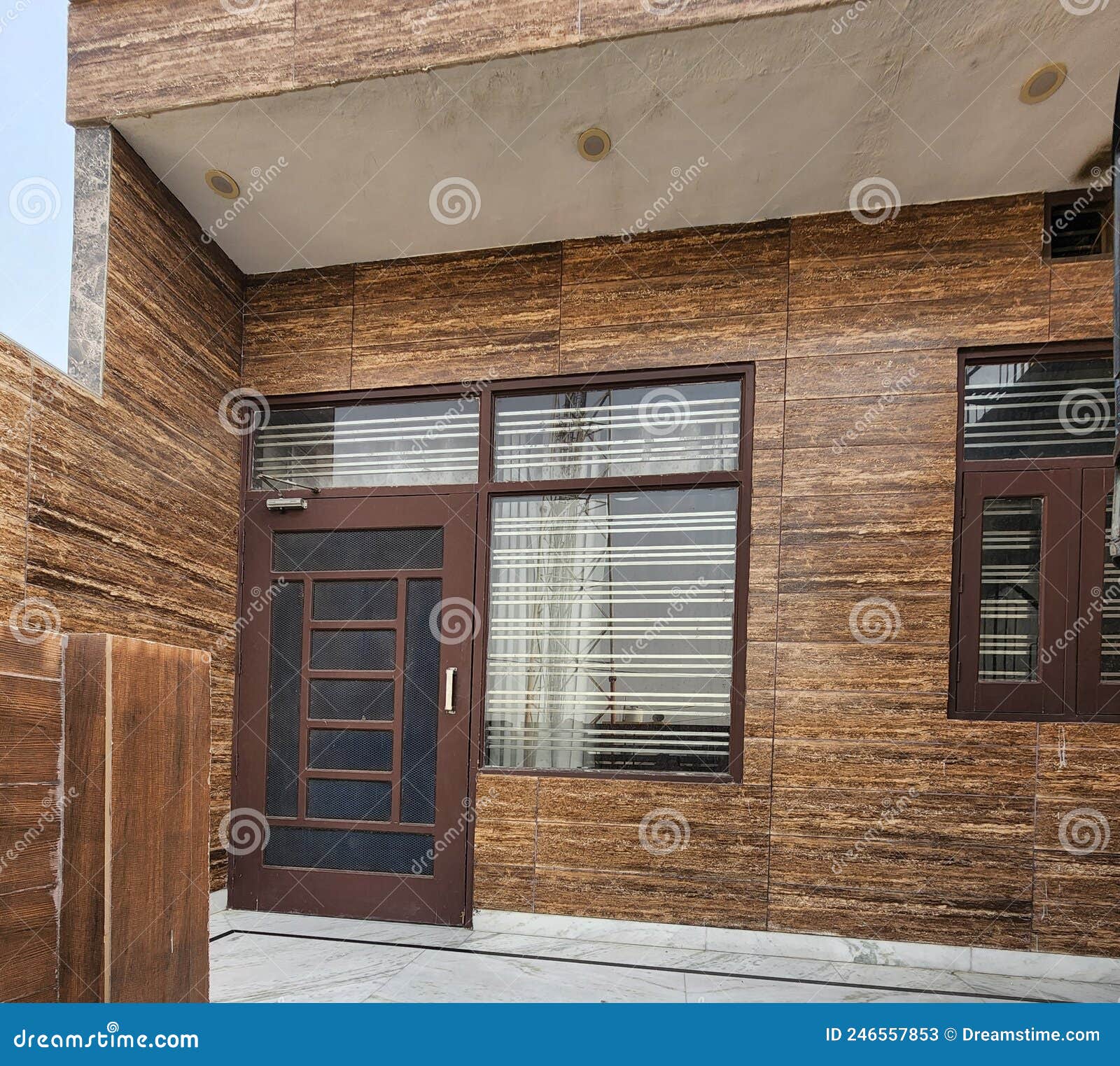 Home Front Exterior Design Idea, Texture Stock Image - Image of ...