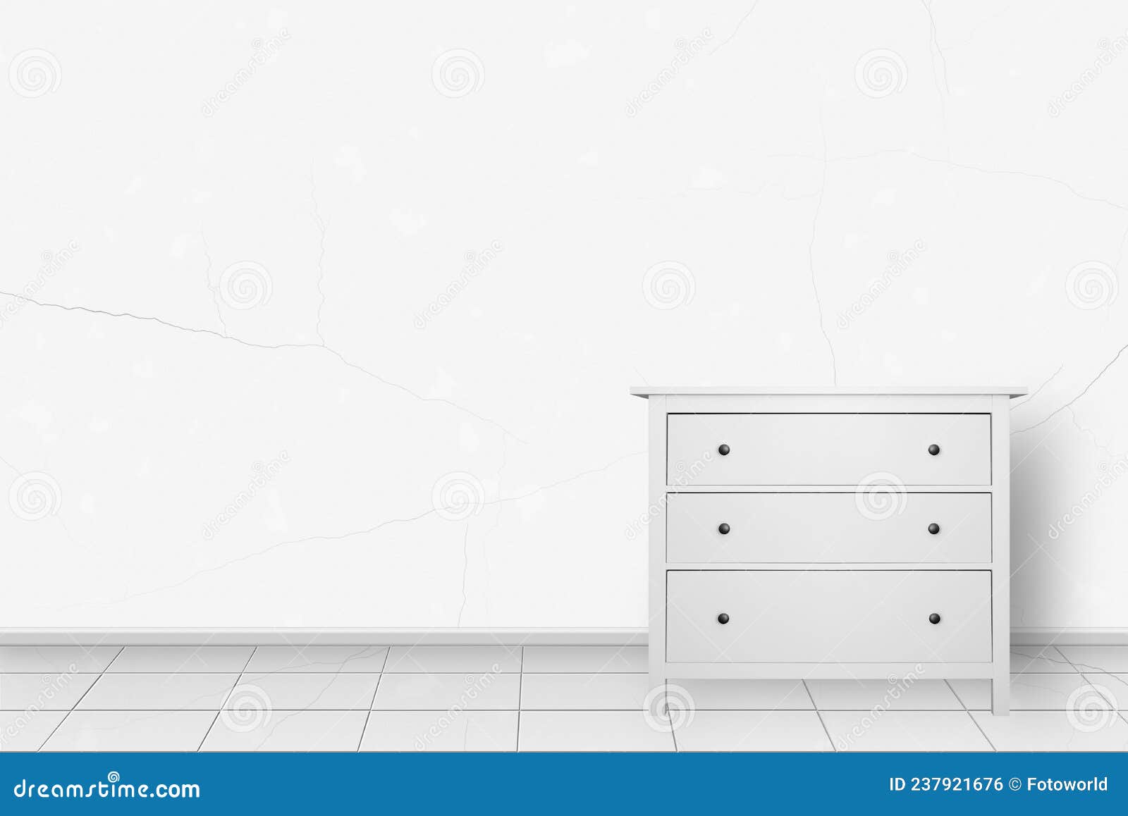 Home Furniture of Interior - Front View Modern White Commode of White ...