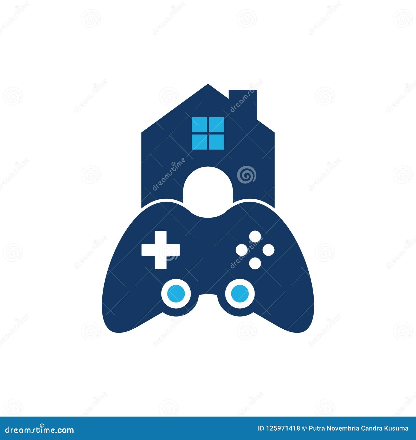 Home Game Logo Icon Design stock vector. Illustration of concept ...