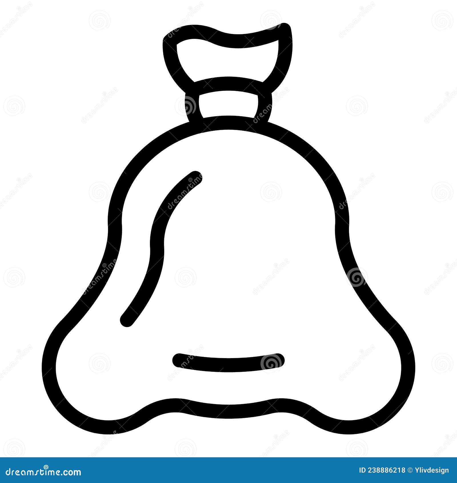 Home Garbage Bag Icon Outline Vector. Trash Bin Stock Vector ...