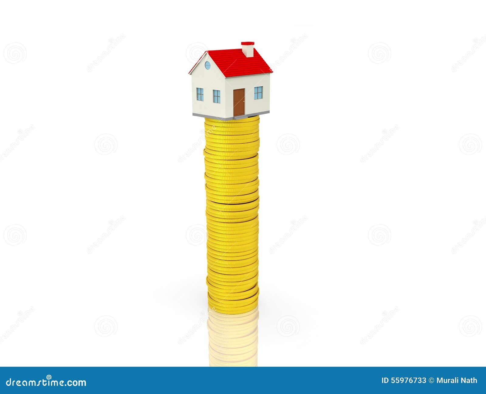 Home with Gold Coin stock image. Image of architect, currency - 55976733