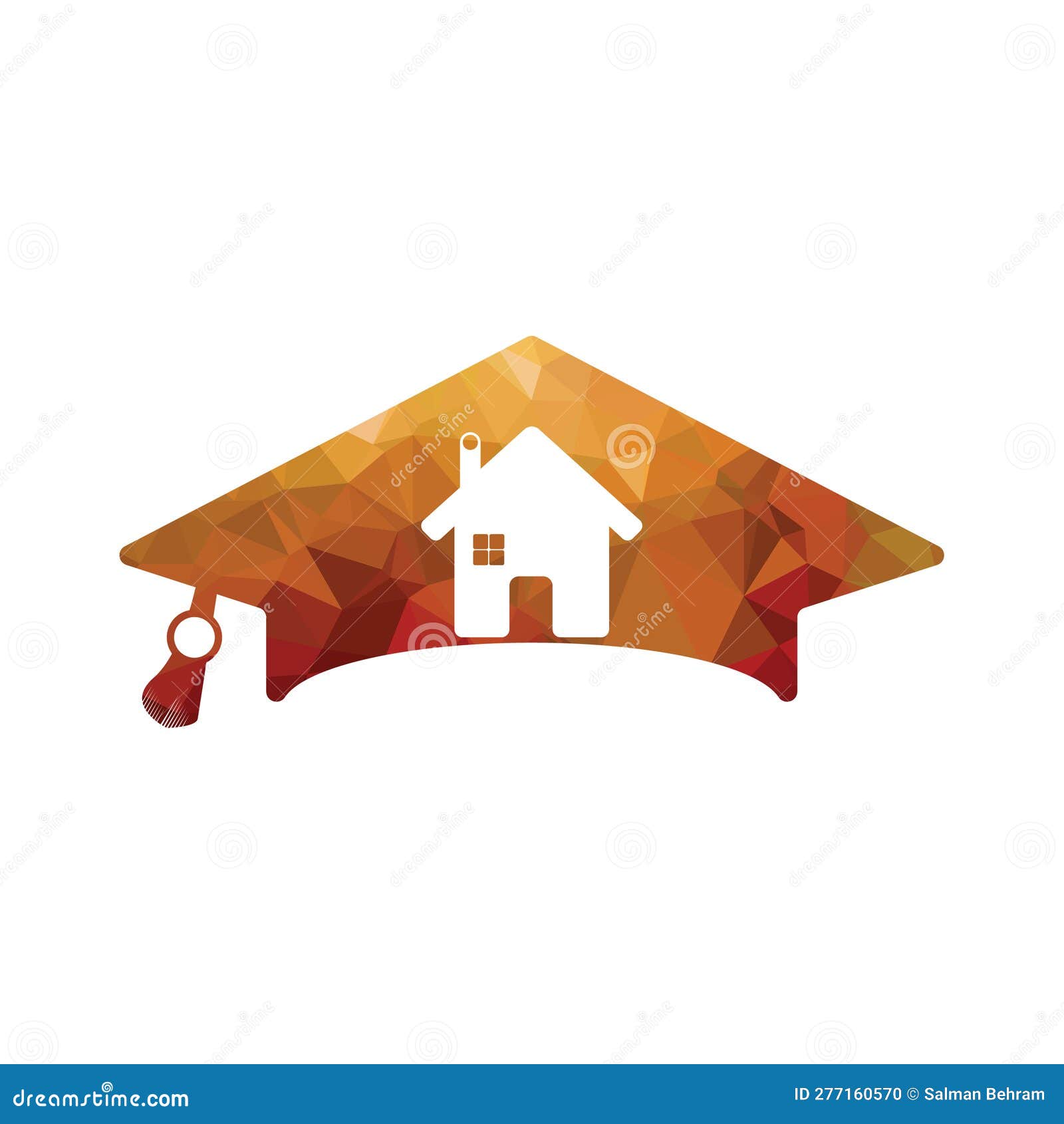 Home and Graduate Logo Design. Creative Education, Real Estate ...