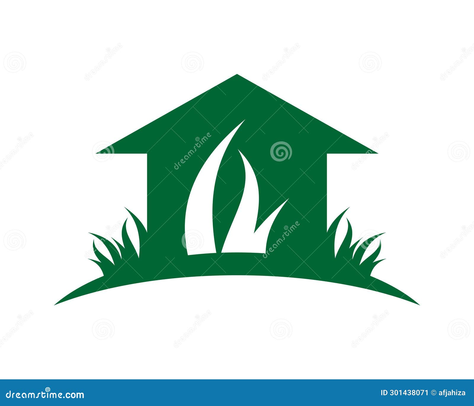 Home Grass Logo Icon Template Stock Vector - Illustration of ecology ...
