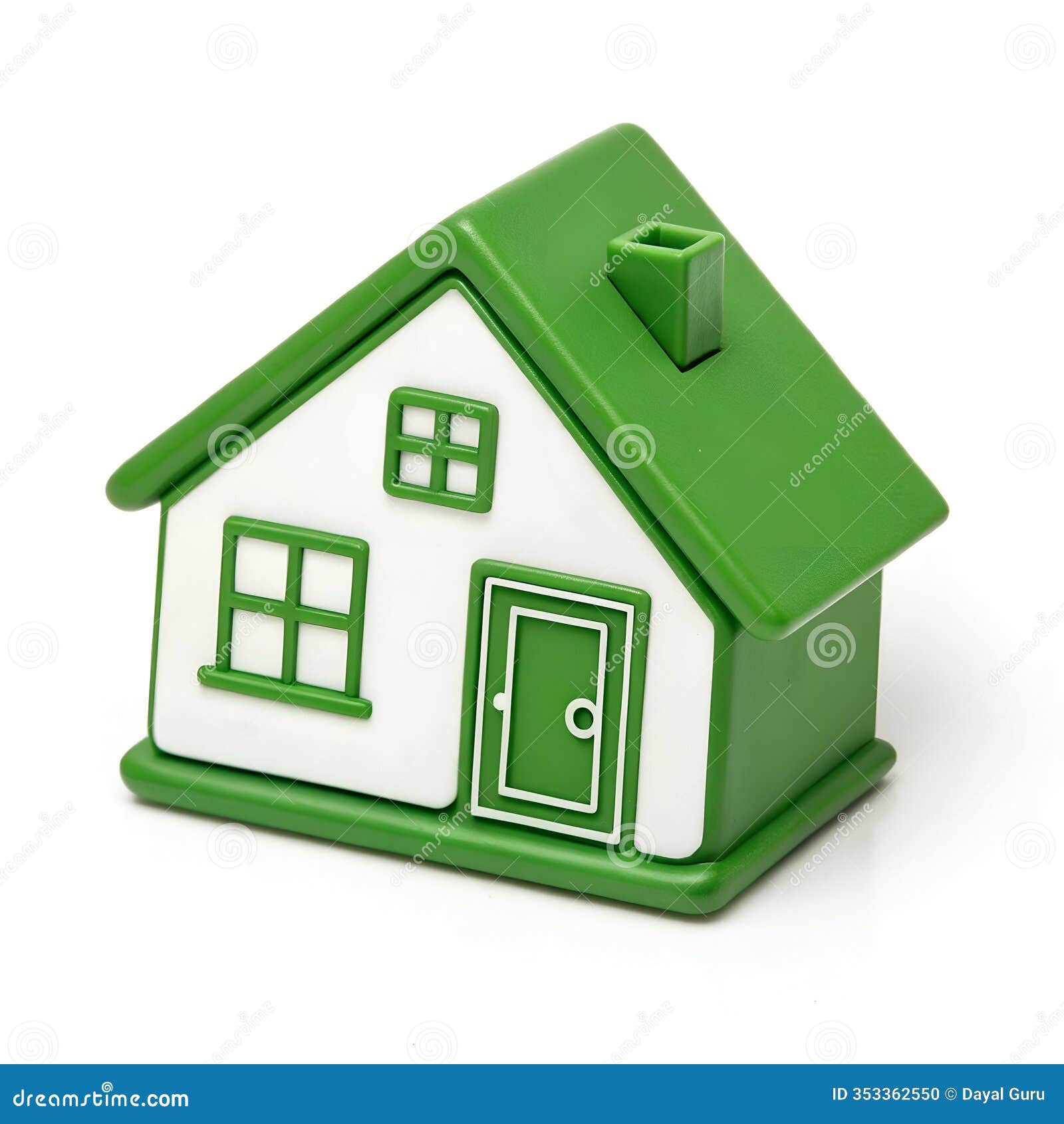Home Green Icon Isolated on White Background Stock Illustration ...