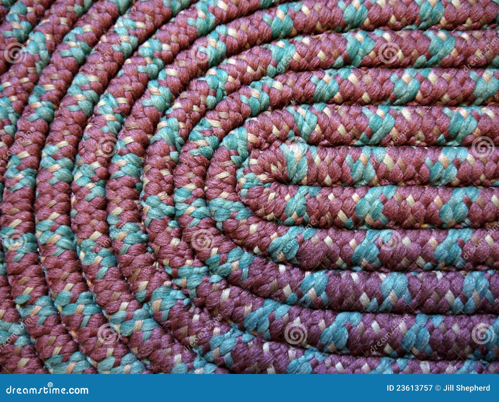 Home: Handmade Coiled Rag Rug Detail Stock Image - Image of spiral ...