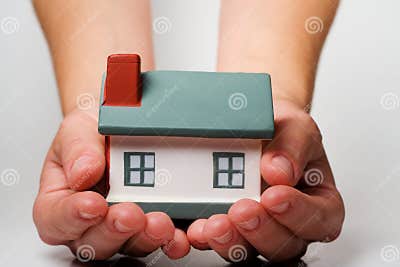 Home in Hands stock photo. Image of investment, home, close - 3338092