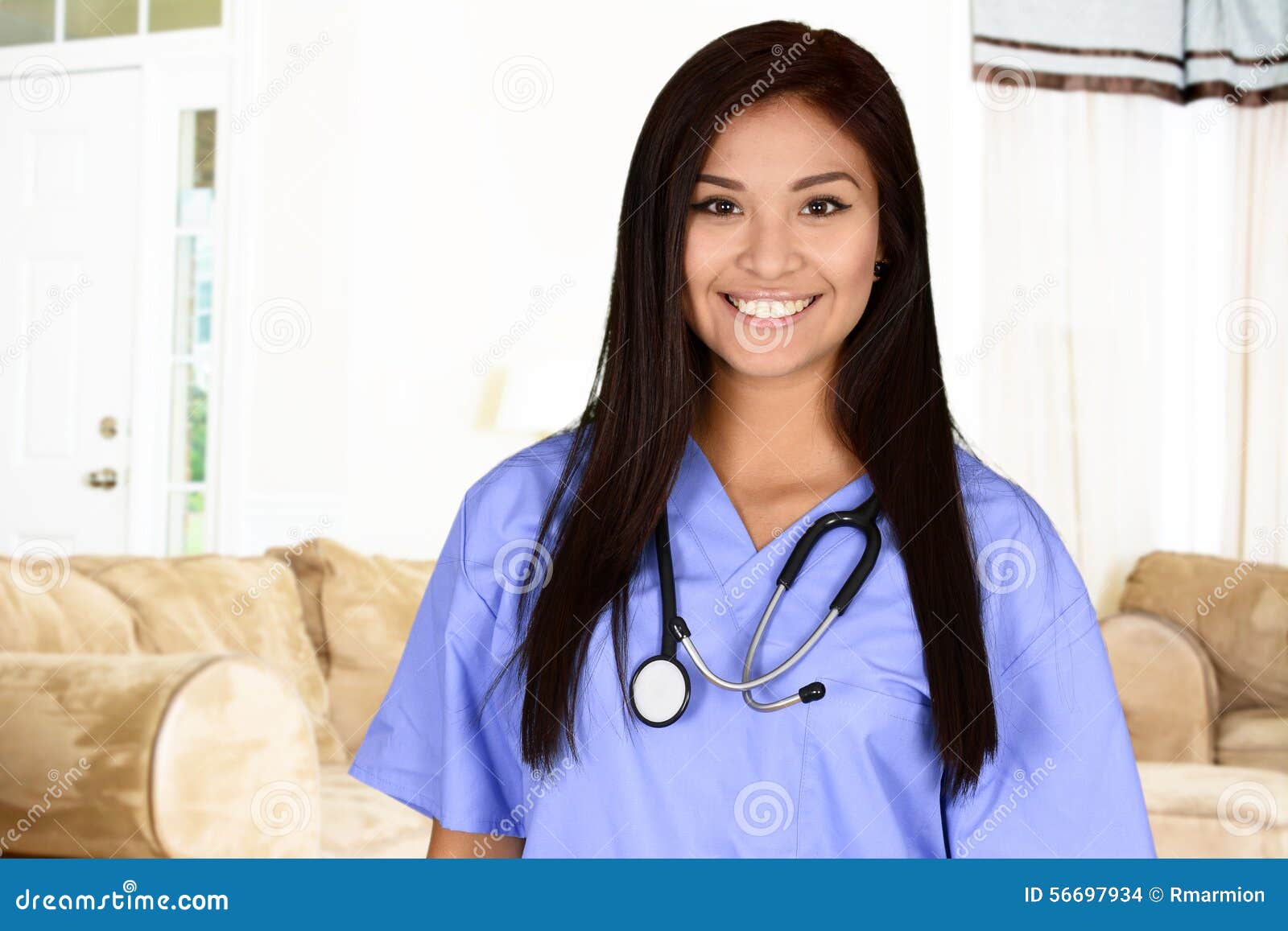 Home Health Care Worker stock photo. Image of caring - 56697934