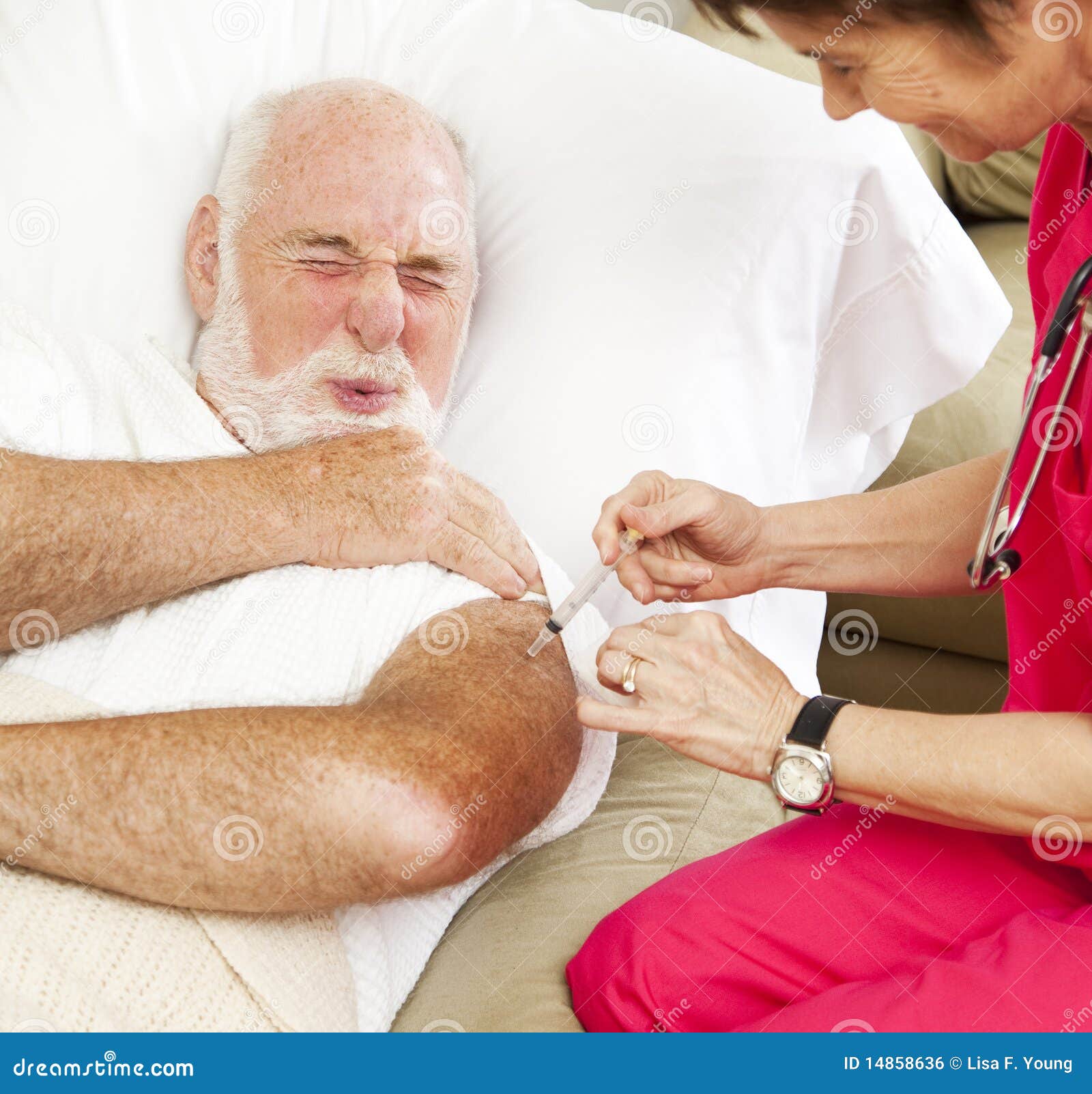 Painful Injection Stock Photo | CartoonDealer.com #40370694 Painful Injection Stock Photo | CartoonDealer.com #40370694