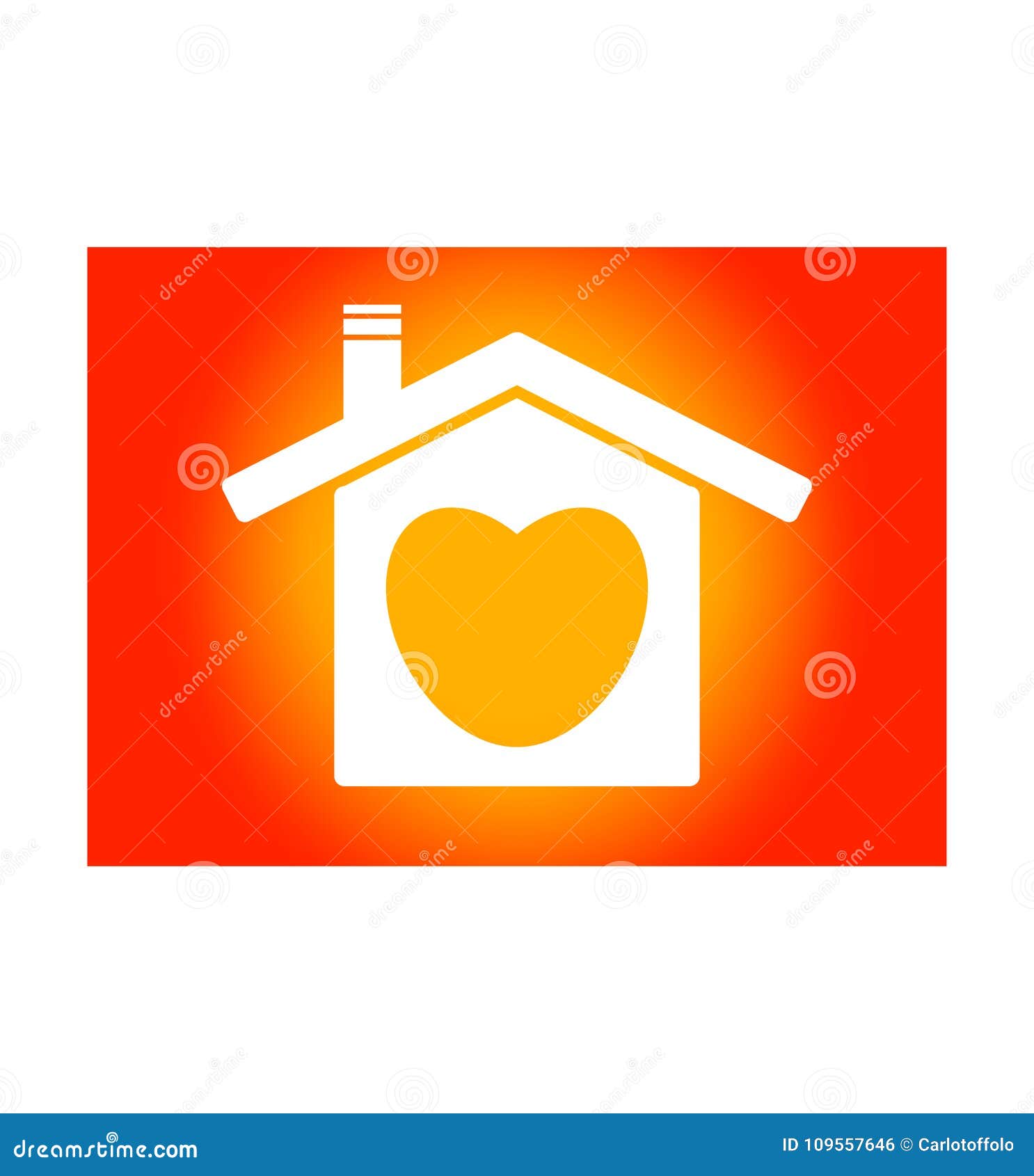 Home with Heart Inside - Vector Stock Vector - Illustration of heating ...
