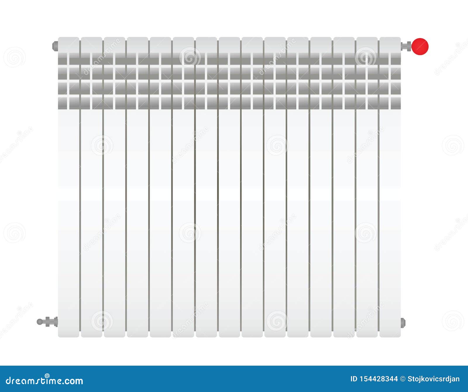 Home heating radiator stock vector. Illustration of contemporary ...