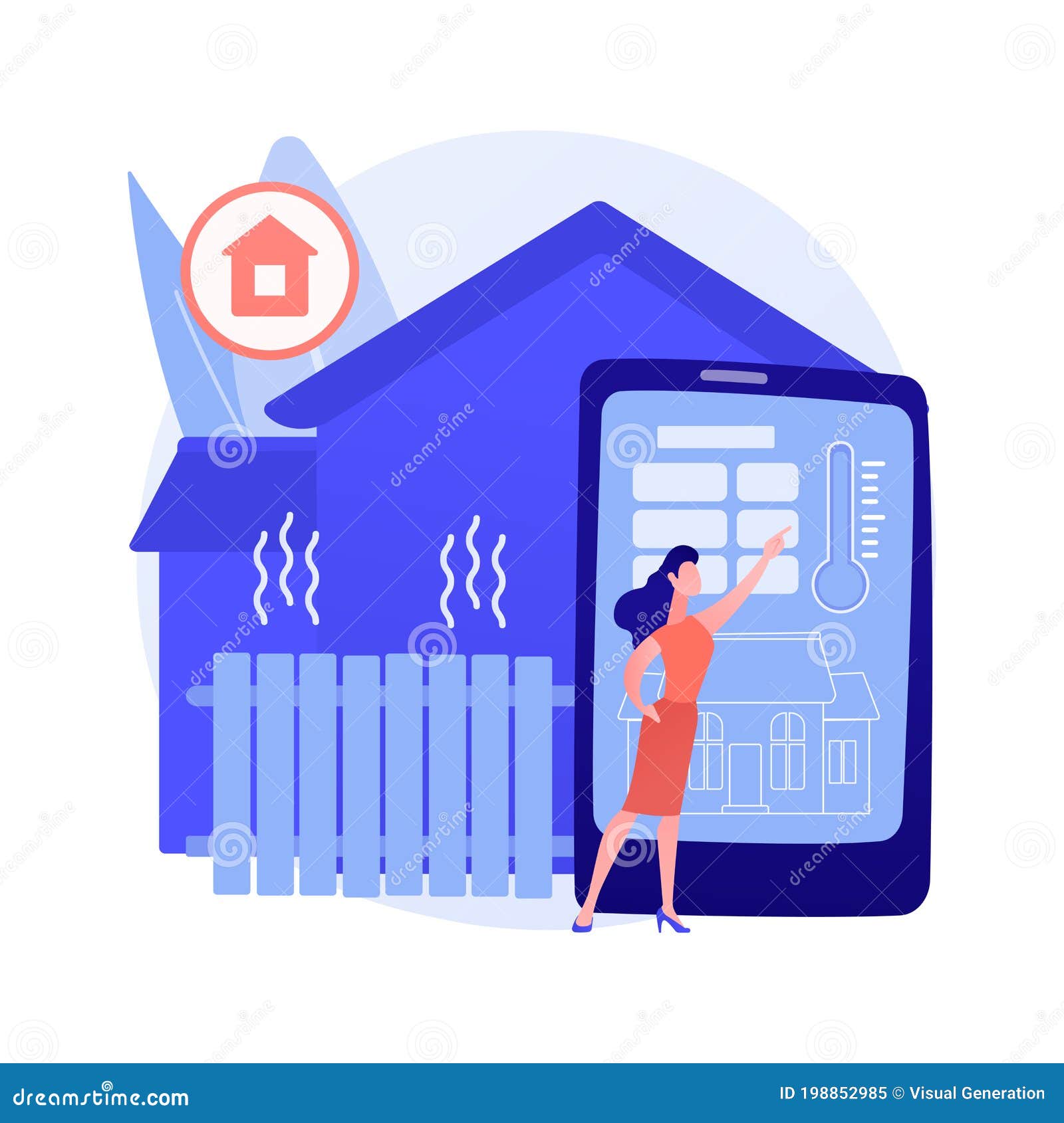 Home Heating Technologies Abstract Concept Vector Illustration. Stock ...