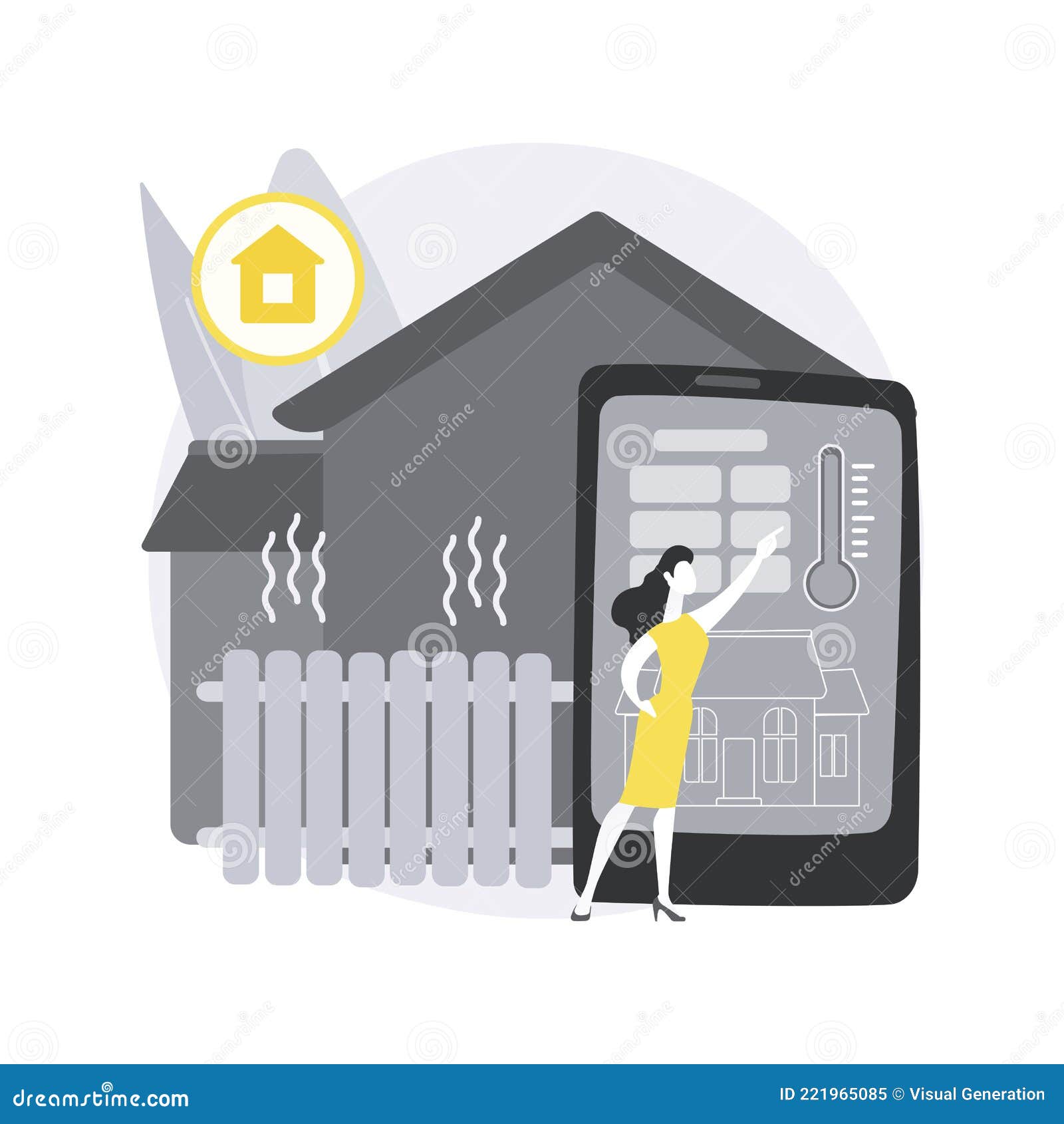 Home Heating Technologies Abstract Concept Vector Illustration. Stock ...