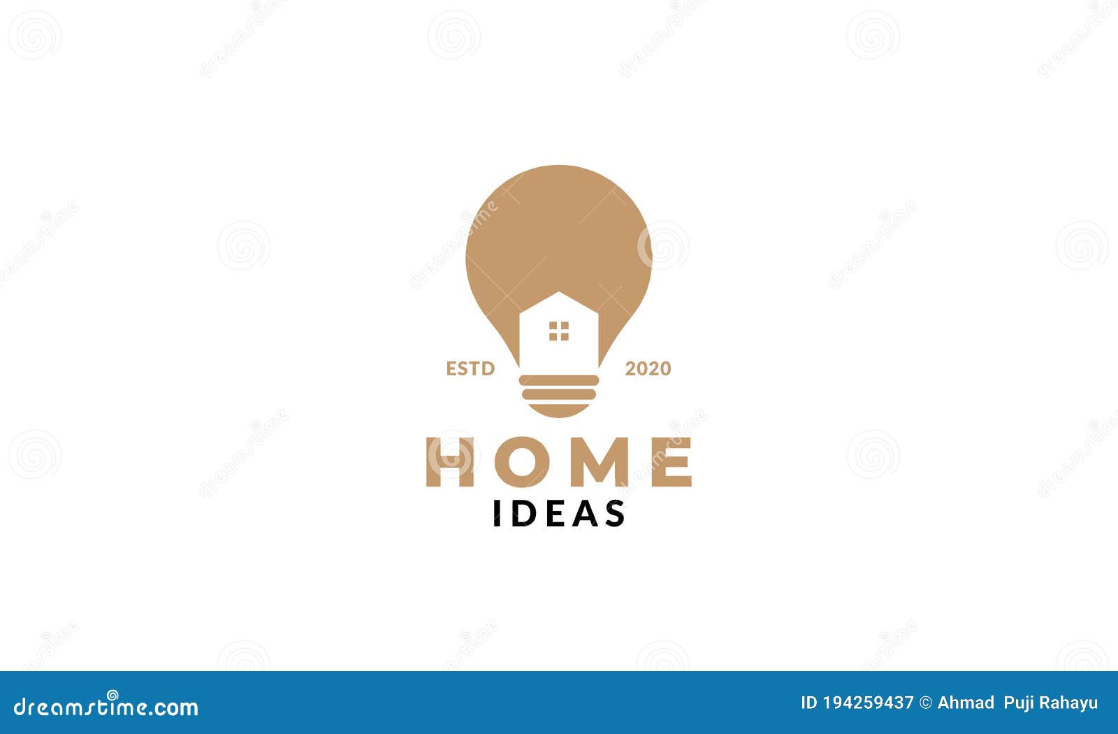 Home or House Architecture Ideas Lamp Logo Design Stock Vector ...