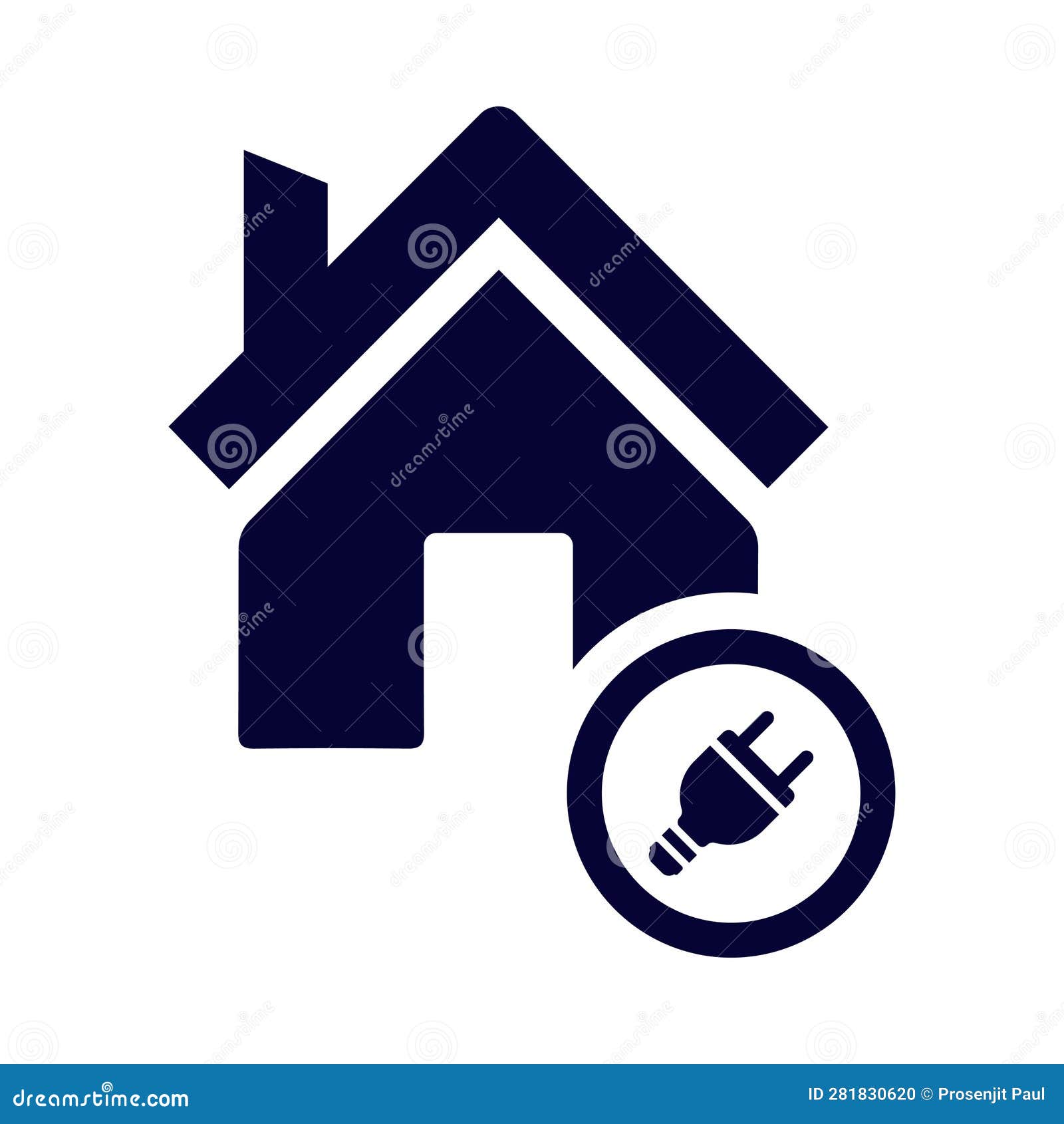 Home, House, Electric, Plug, Power House Icon Stock Vector ...