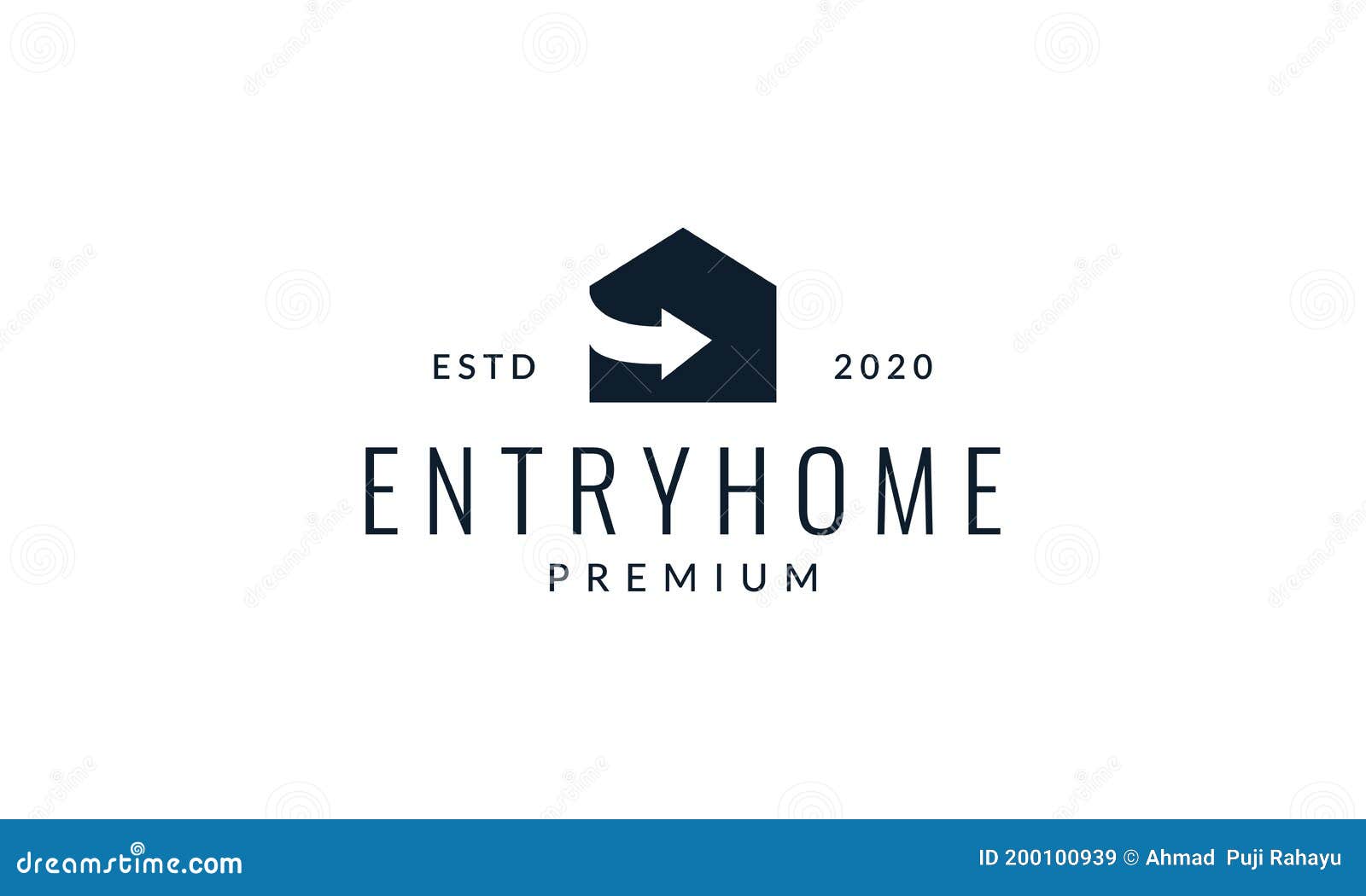 Home or House with Entry Direction Open Simple Logo Vector Icon ...