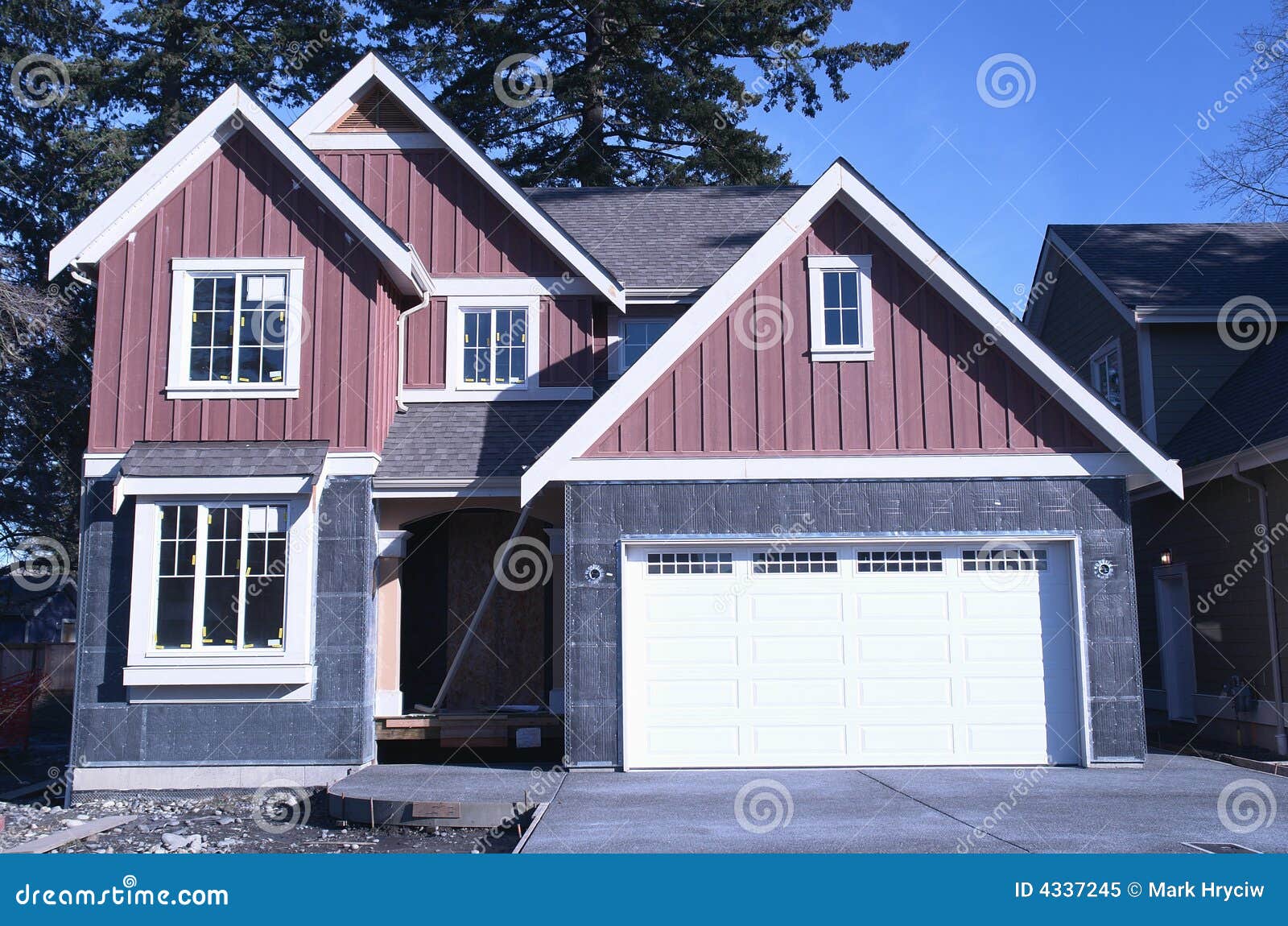 Home House New Subdivision stock image. Image of real - 4337245