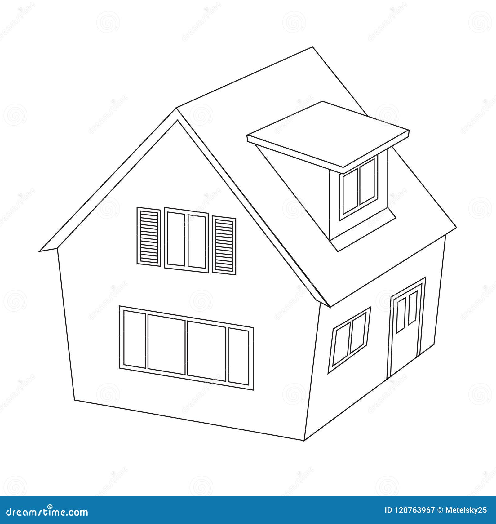 3d House Outline