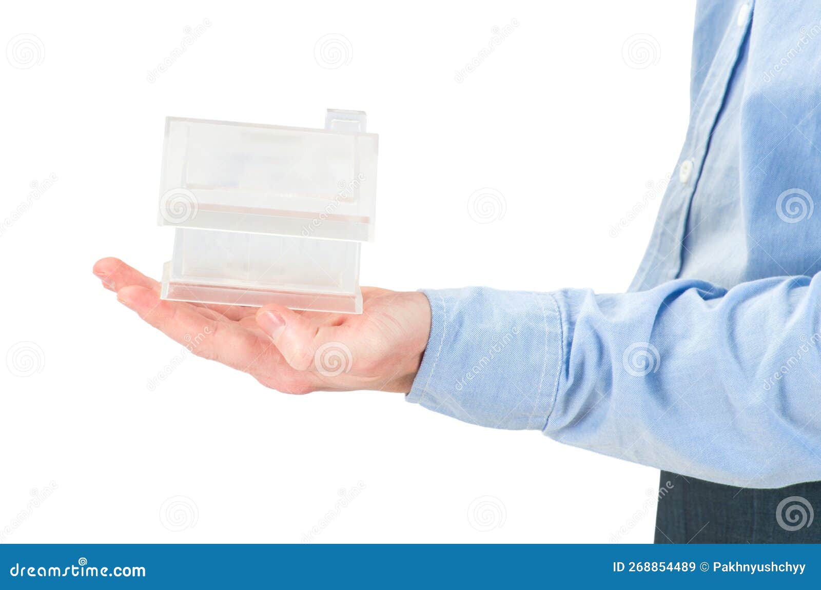 Home in human hands stock image. Image of property, hand - 268854489