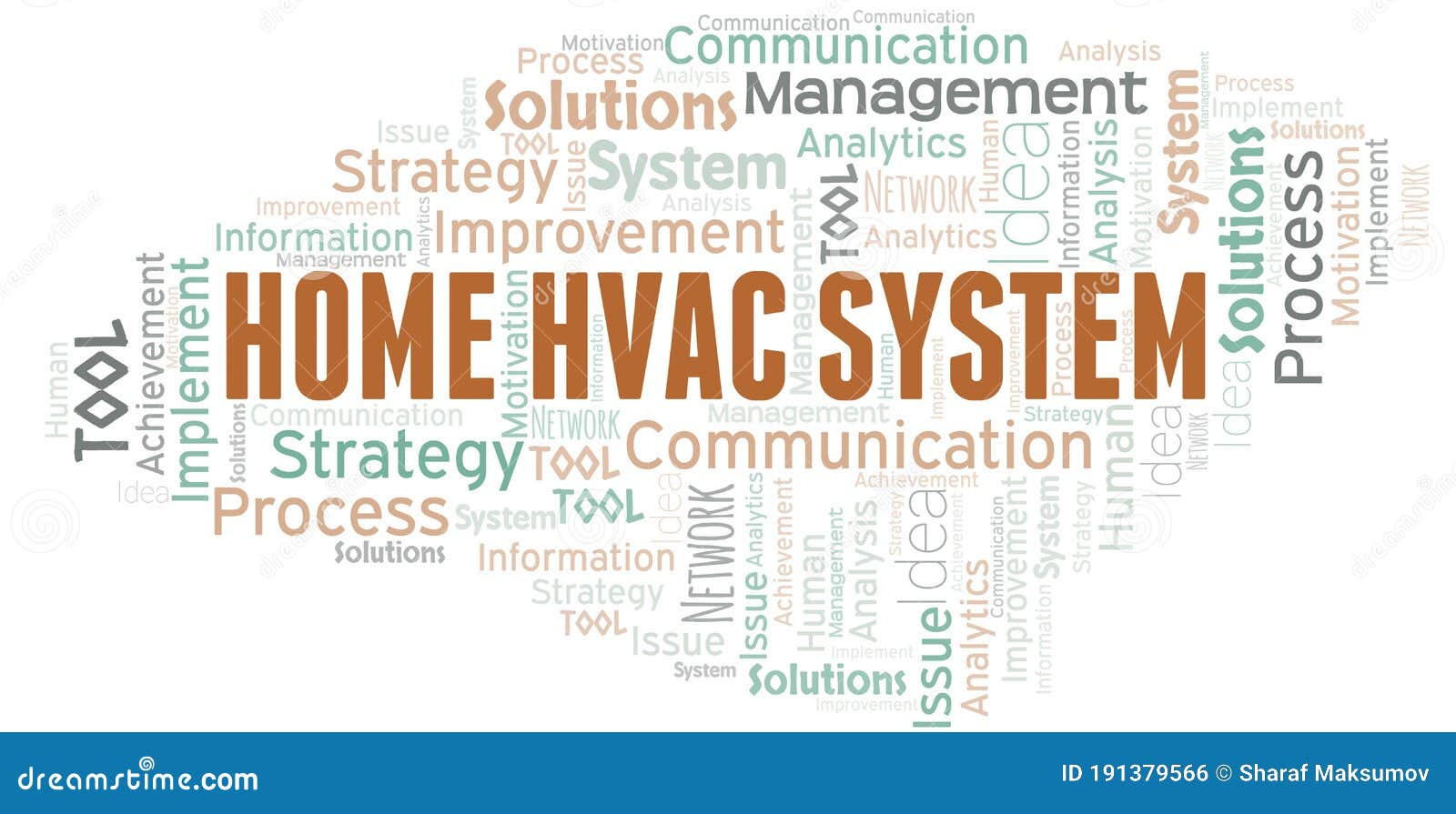 Home Hvac System Typography Vector Word Cloud. Stock Vector ...