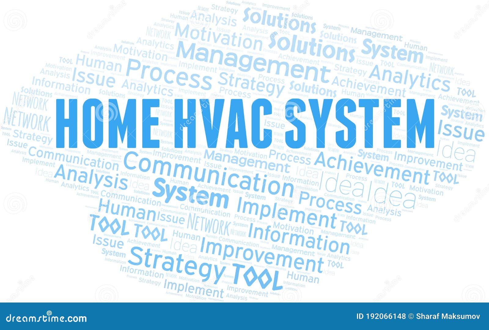 Home Hvac System Typography Vector Word Cloud. Stock Vector ...