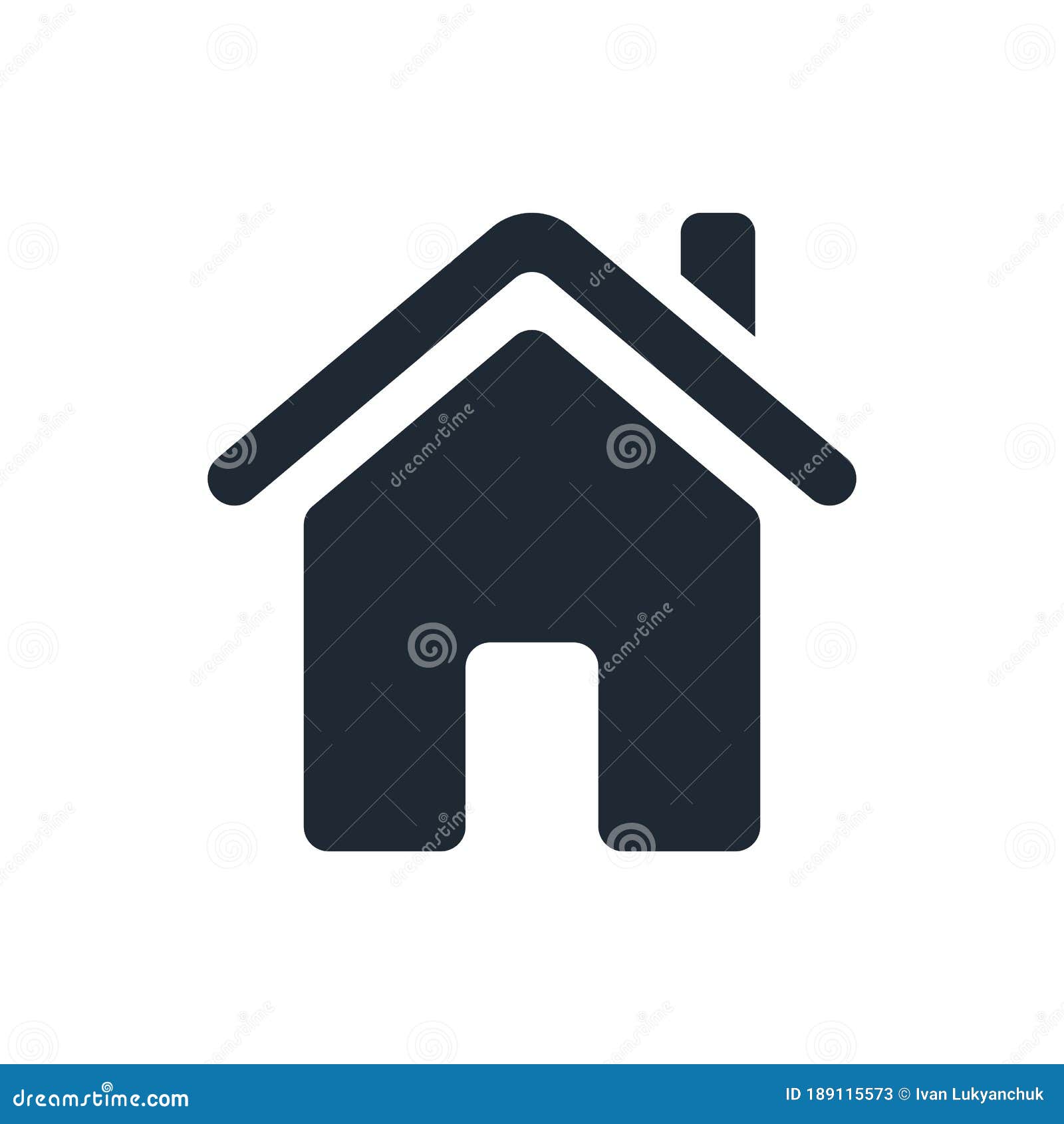 Home icon web pictogram stock vector. Illustration of main - 189115573
