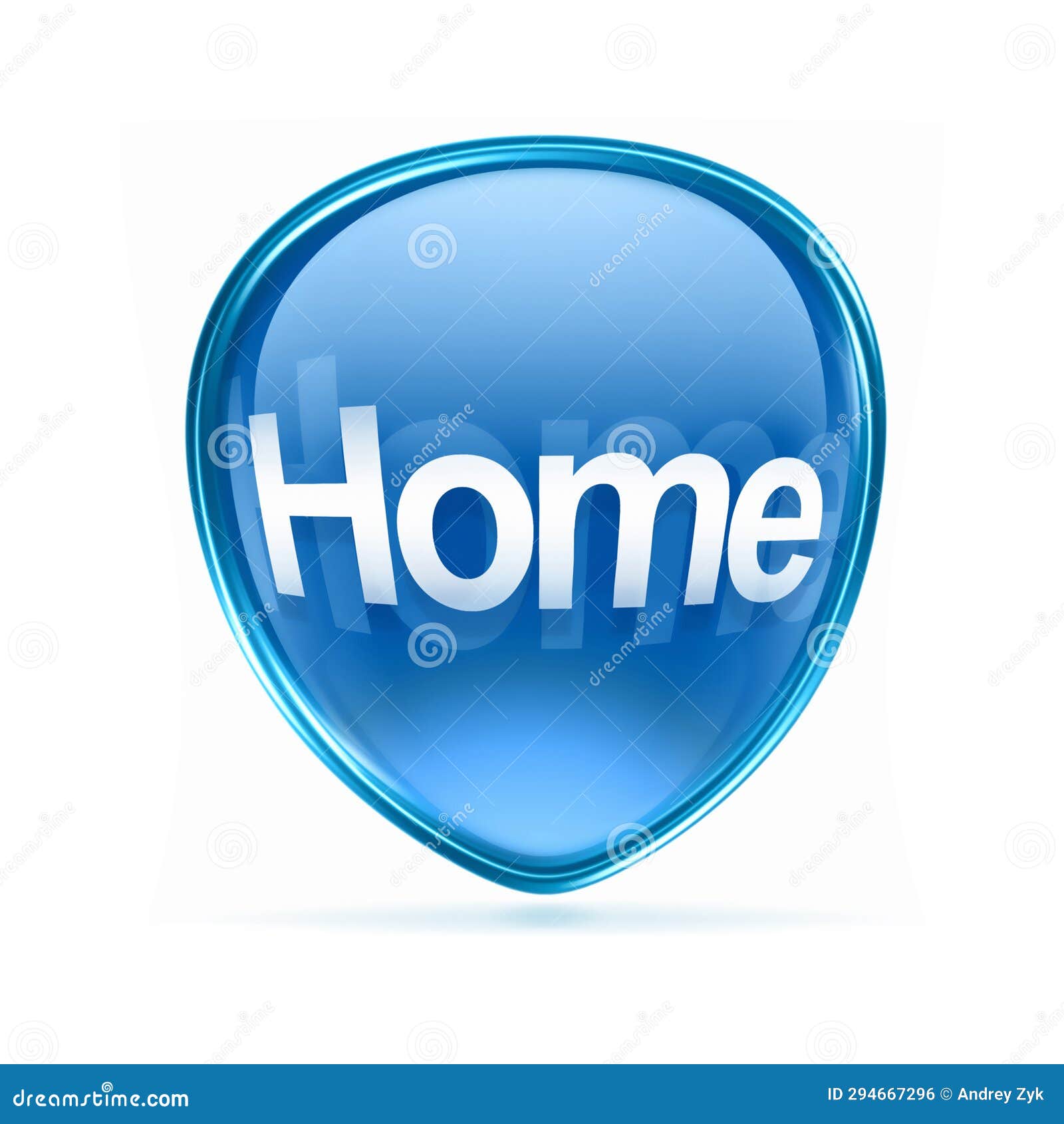 Home icon blue. stock illustration. Illustration of light - 294667296
