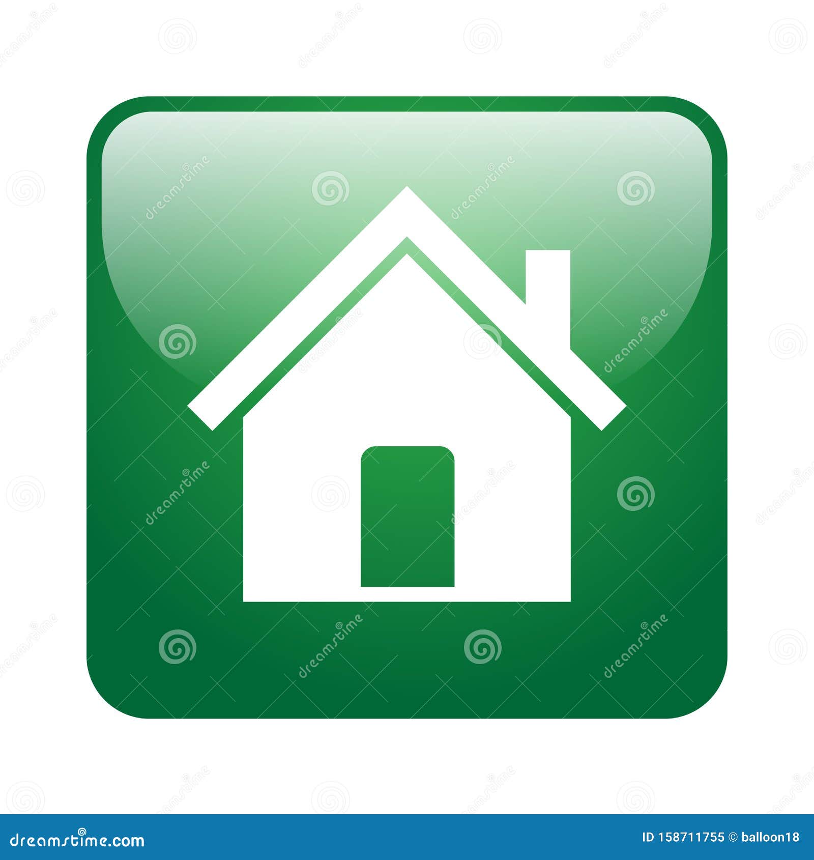 Home icon button stock vector. Illustration of design - 158711755