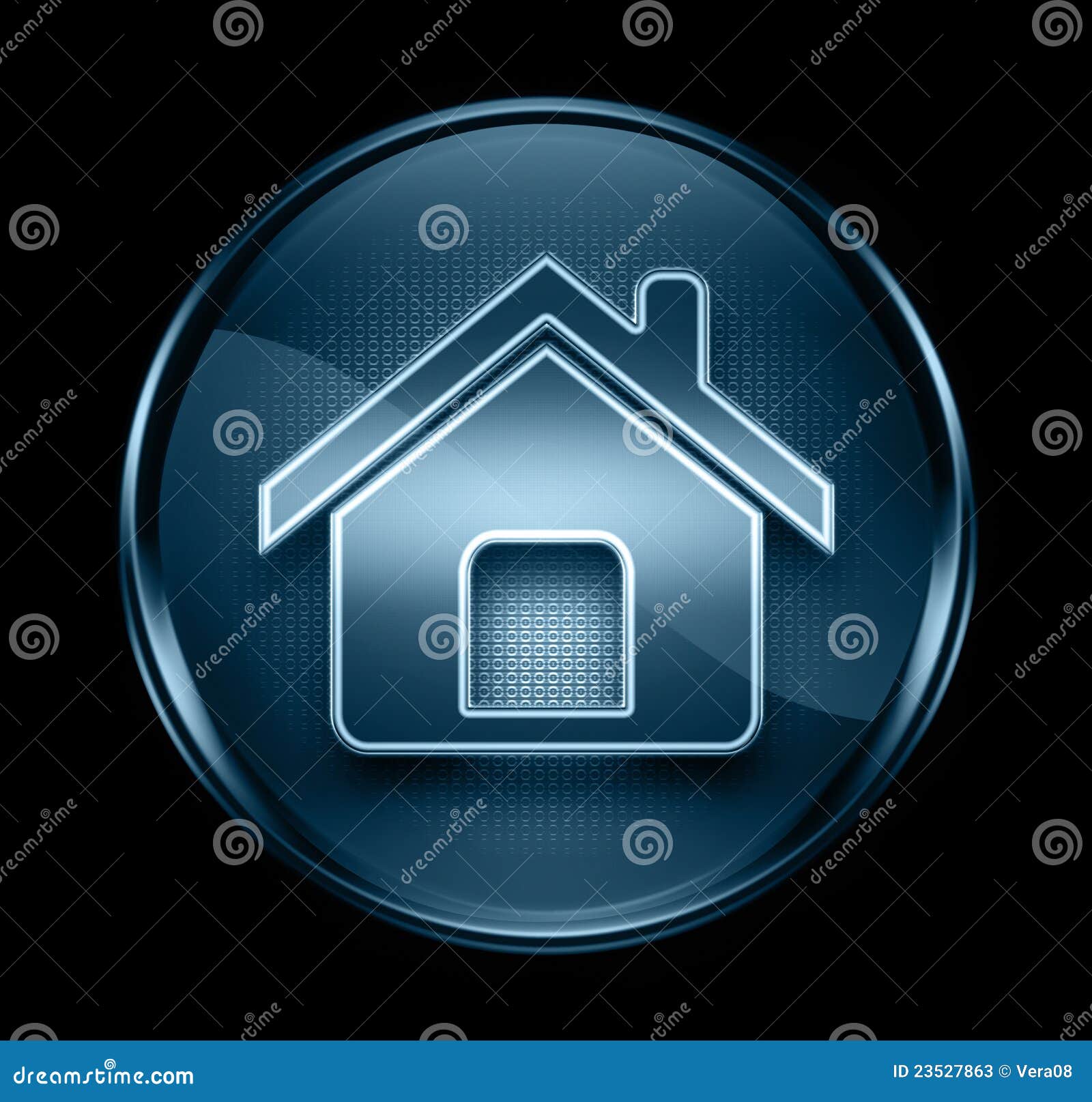 Home Icon Dark Blue. Stock Photos - Image: 23527863
