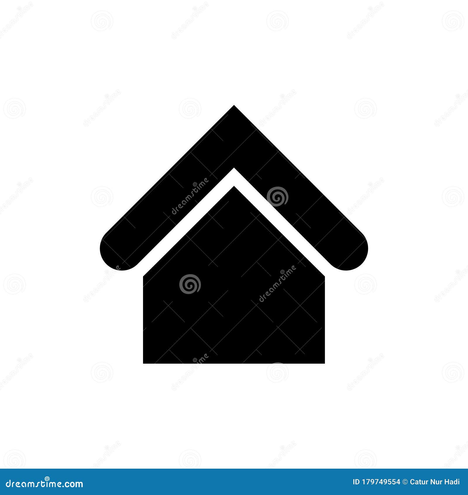 Home Icon Flat Vector Template Design Trendy Stock Vector ...