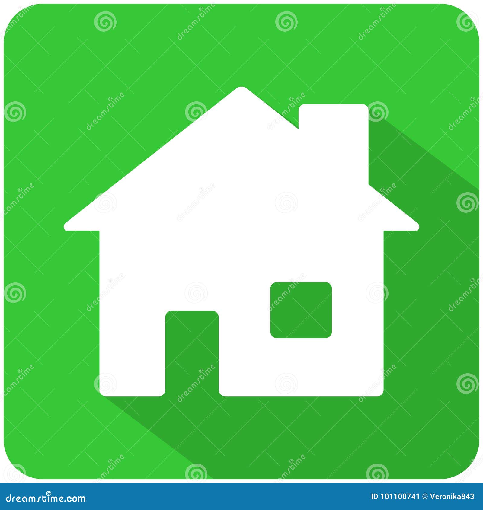 Home icon green stock vector. Illustration of browser - 101100741