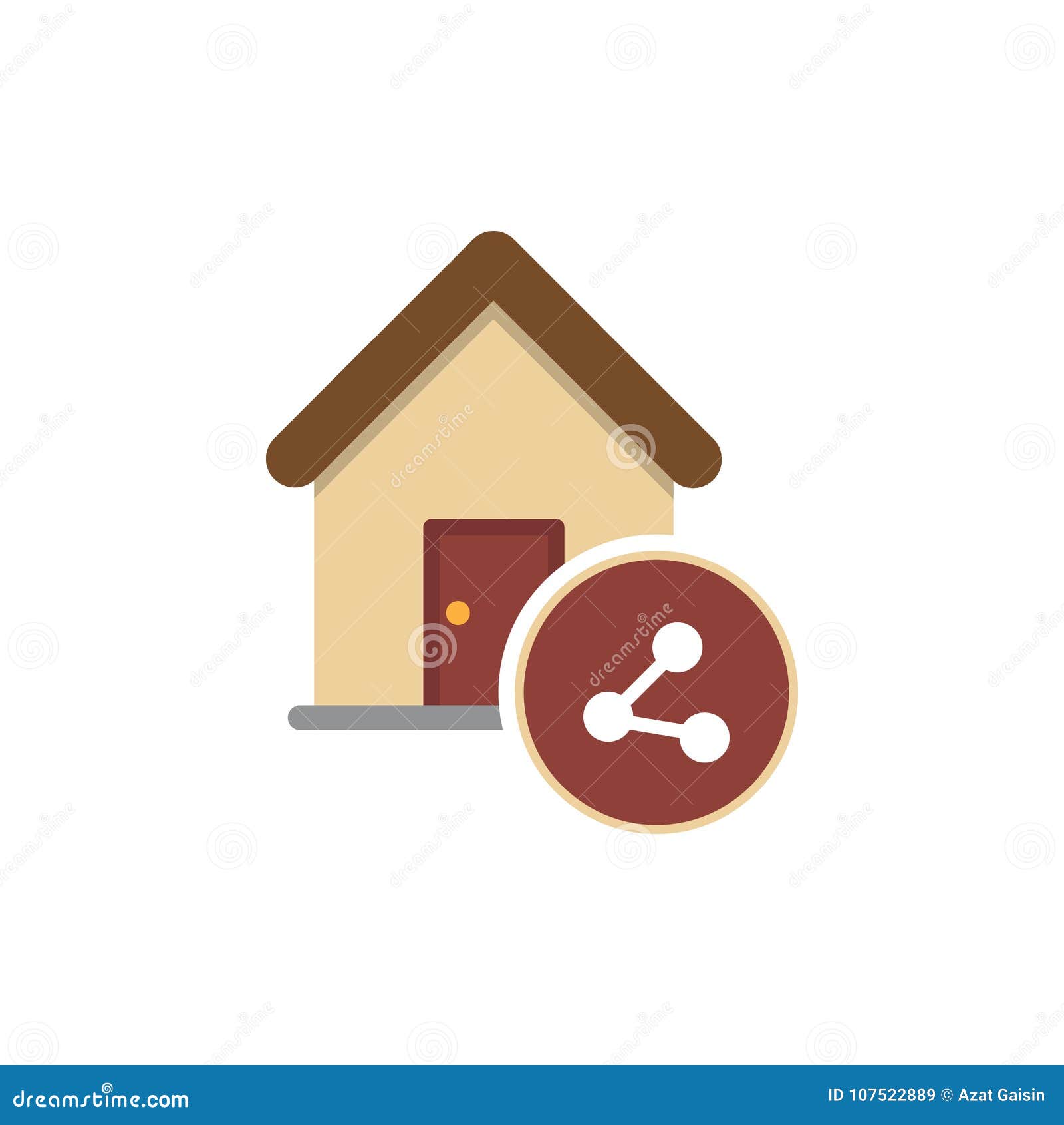 Property Share Icon Logo Design Element Stock Vector - Illustration of ...