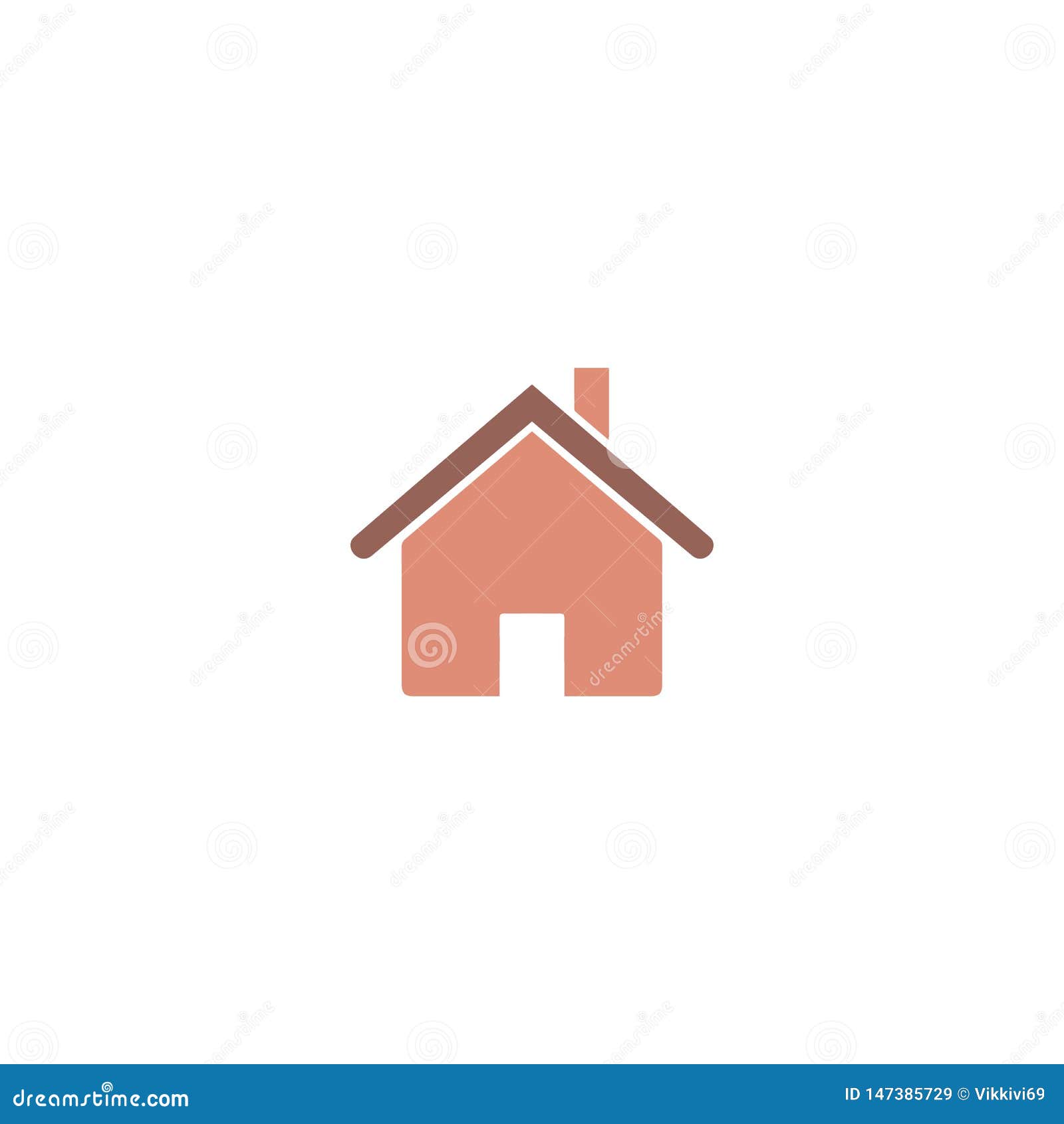 Home Icon in Round. Vector Icon for Web. Stock Vector - Illustration of ...