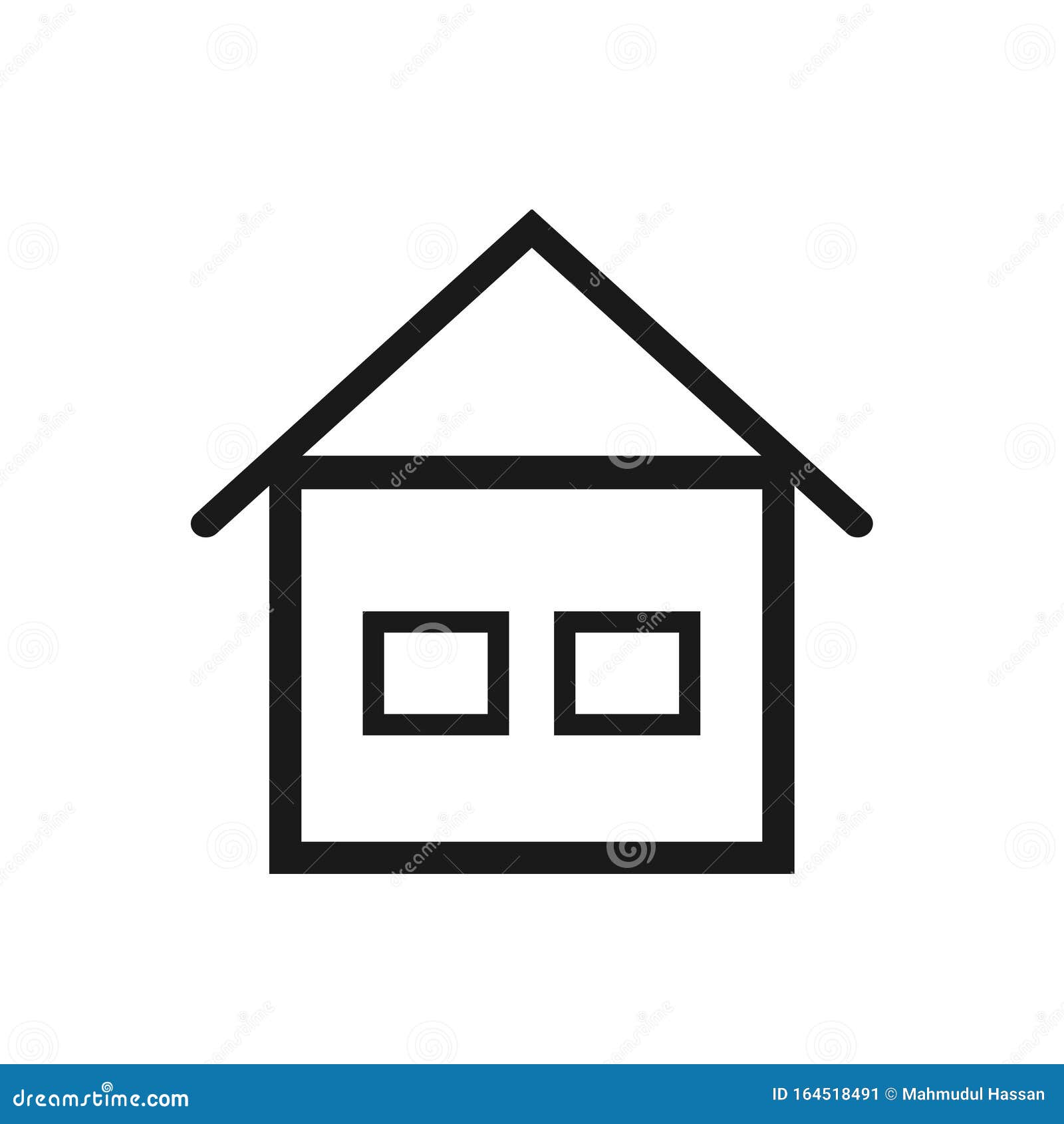 Home Icon. Home Sign Symbol Vector Illustration Stock Vector ...