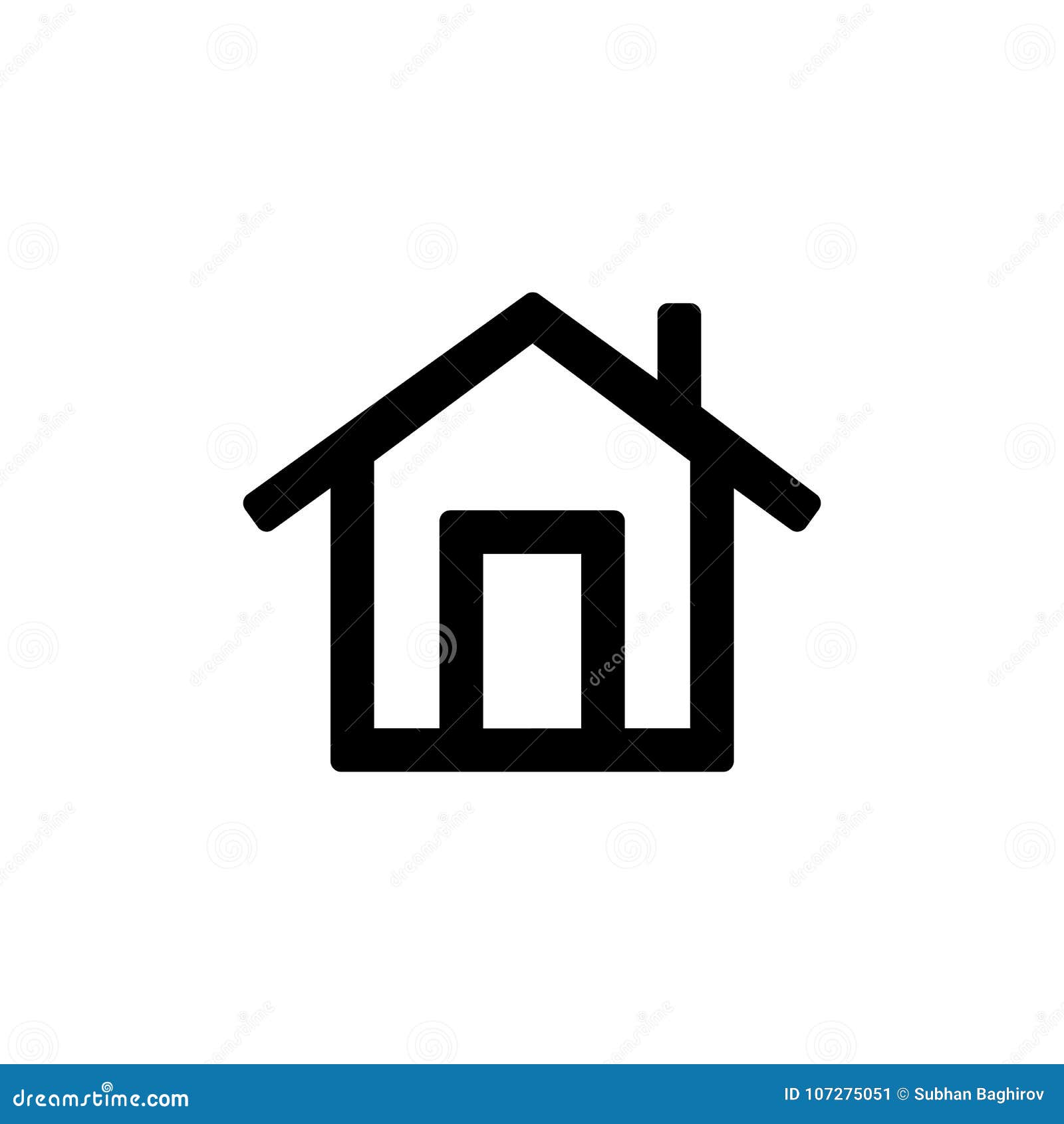 Home Icon for Simple Flat Style Ui Design Stock Vector - Illustration ...