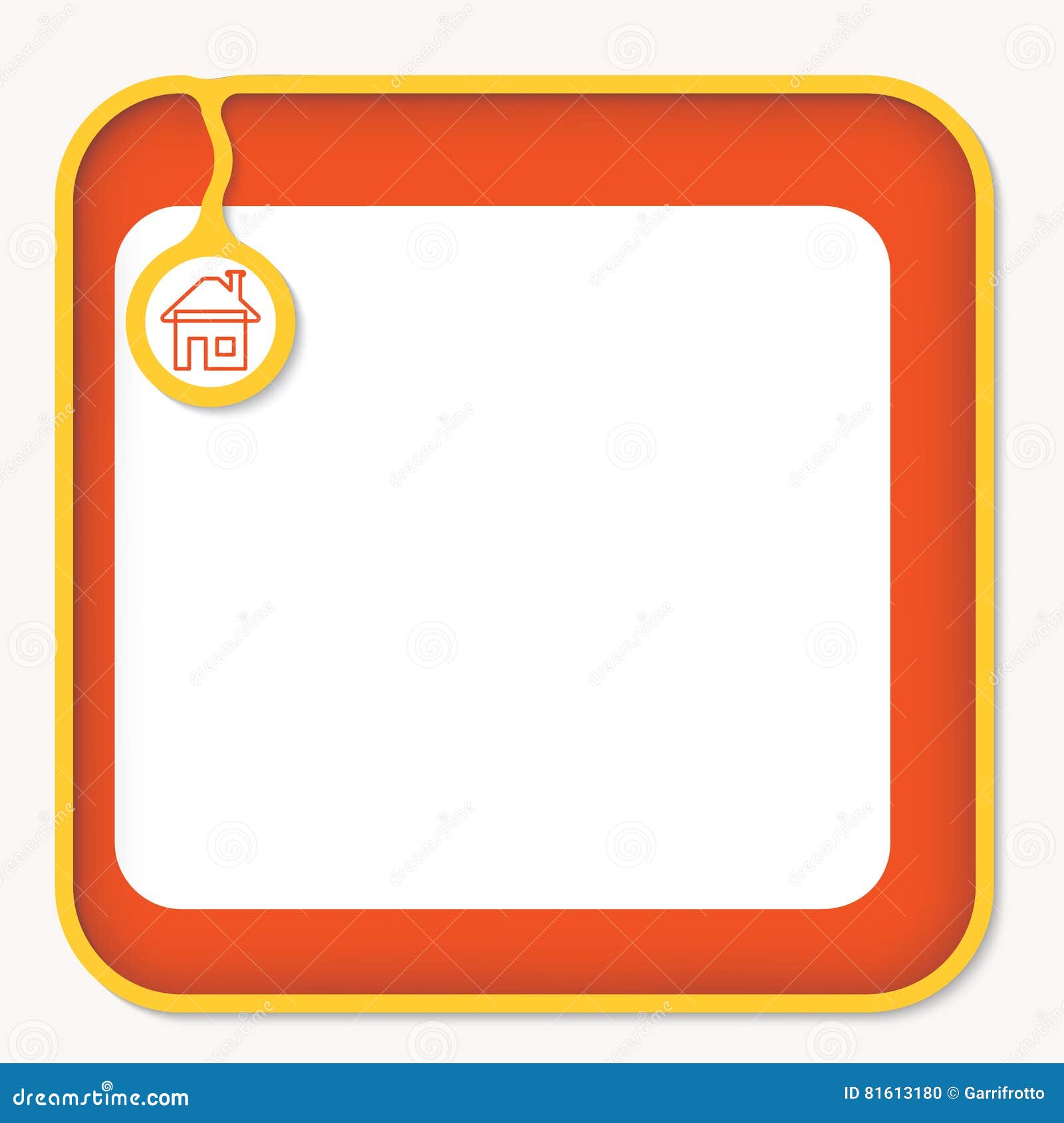 Home icon stock vector. Illustration of border, text - 81613180