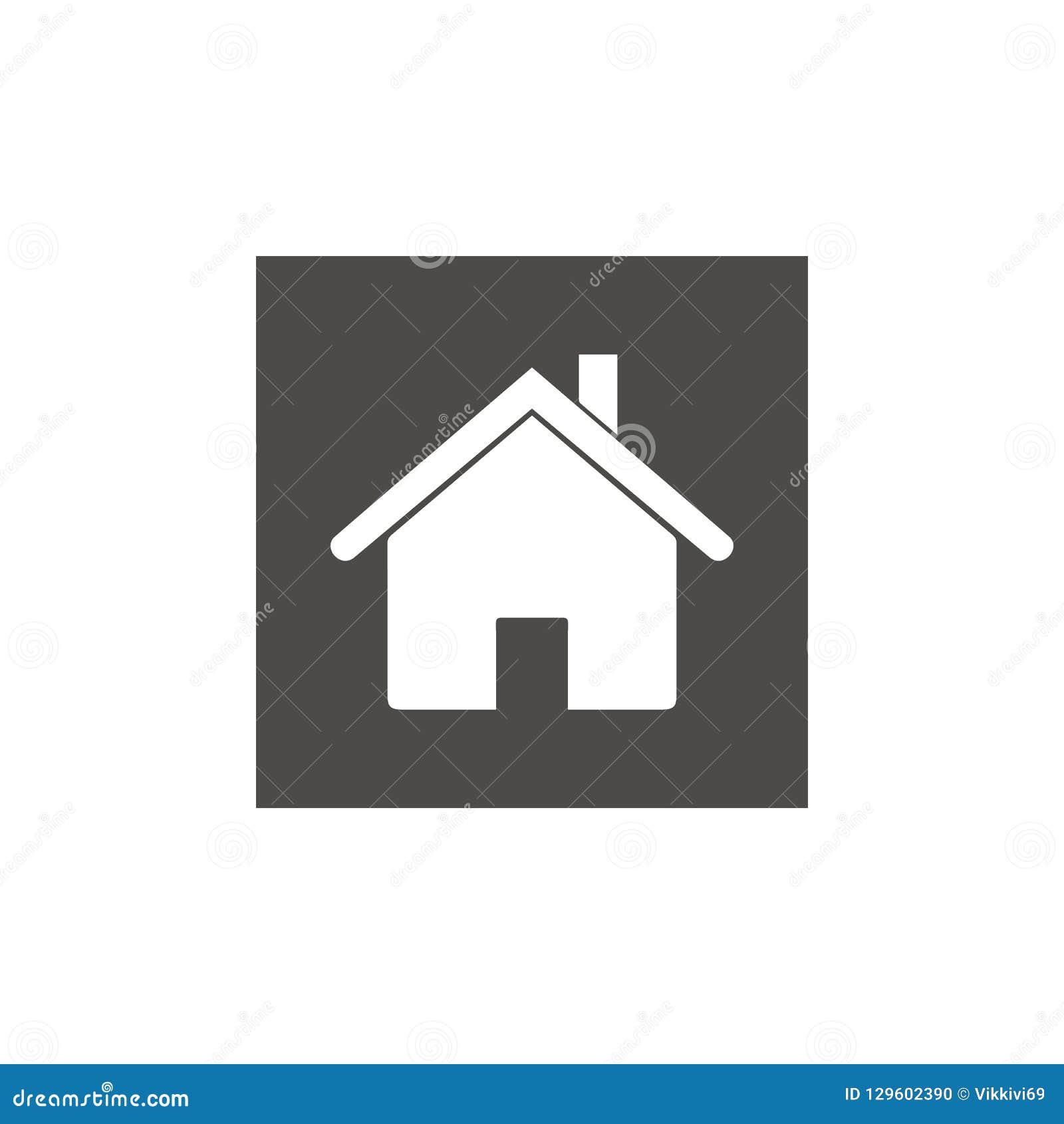 Home Icon for Web Design. Home Symbol. House Icon in Flat Style Stock ...
